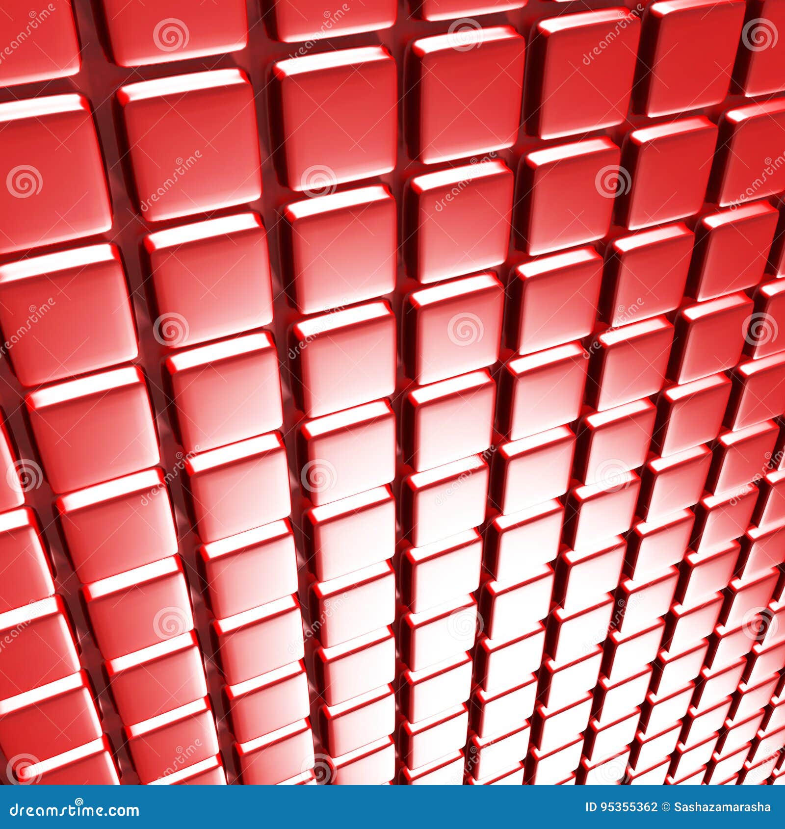 Abstract Square Design Architecture Red Background Stock Illustration ...