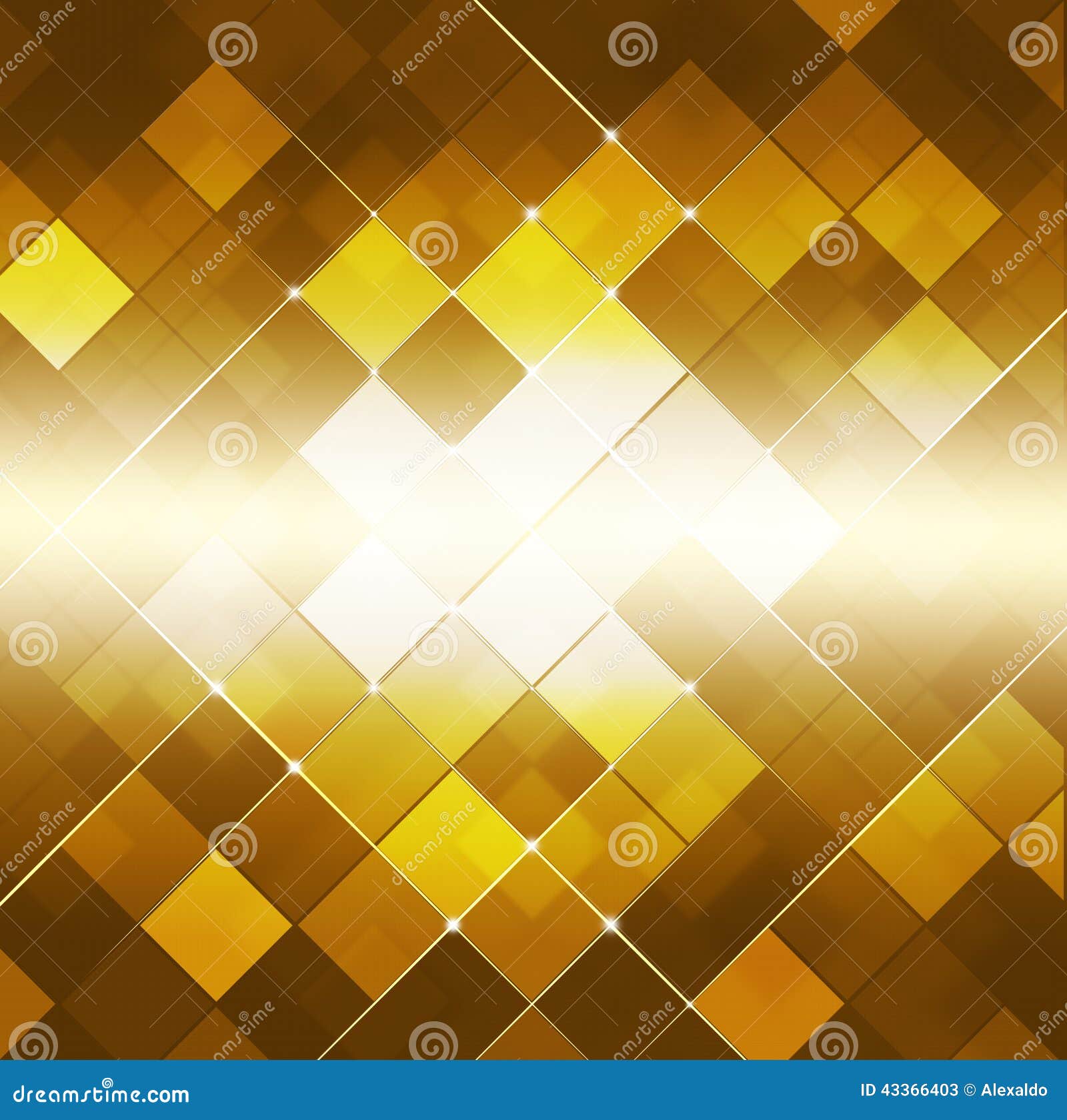 Abstract Square Dot Golden Background Stock Illustration - Illustration ...