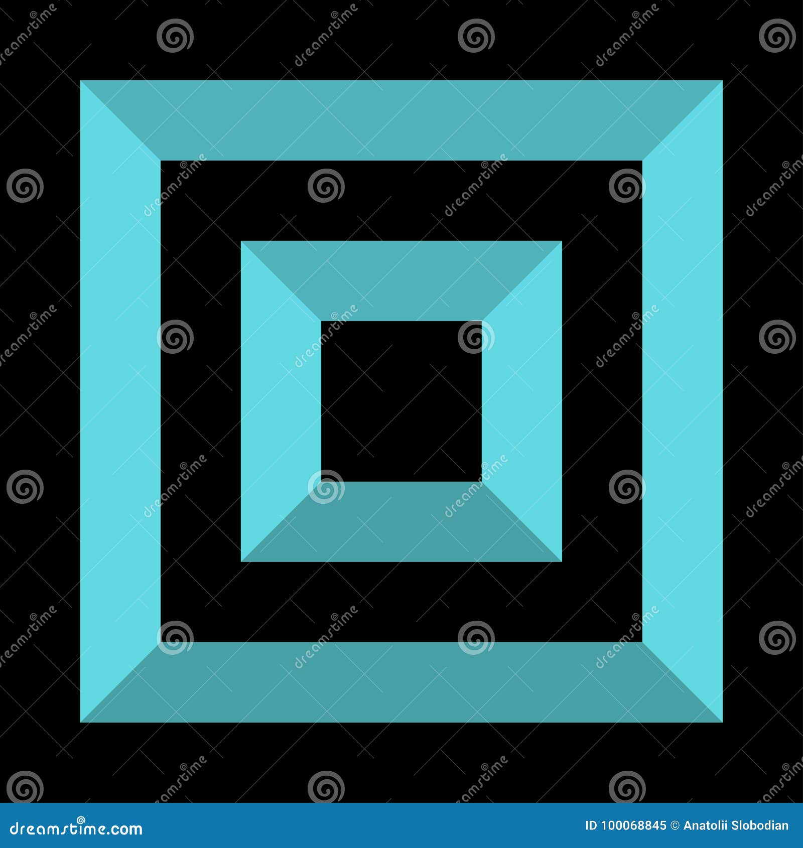 Abstract Square Element with Deformation Effect. Converging Squares ... Abstract Square Element with Deformation Effect. Converging Squares ...