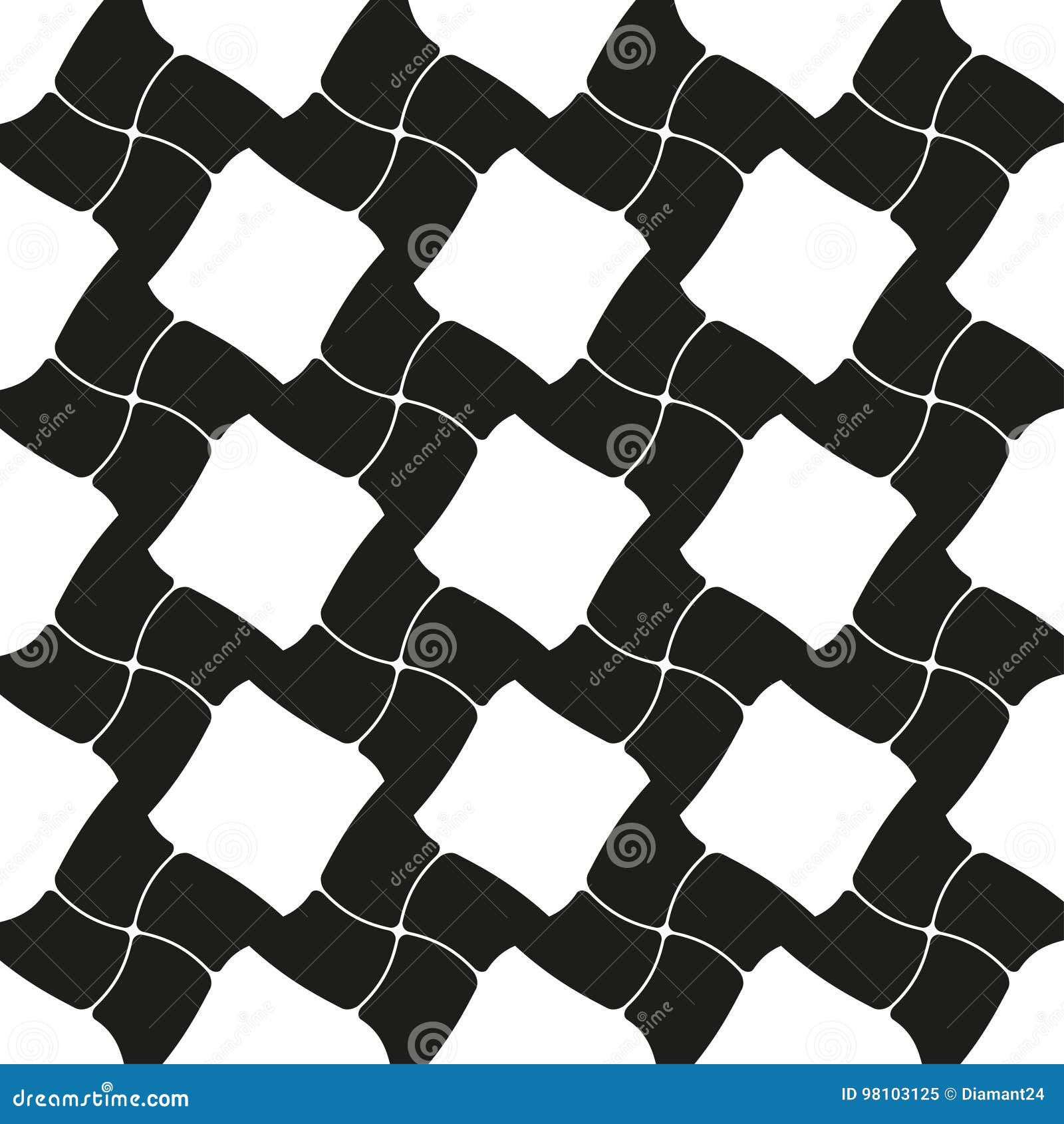 Abstract Square Figure As Seamless Pattern Stock Illustration ...