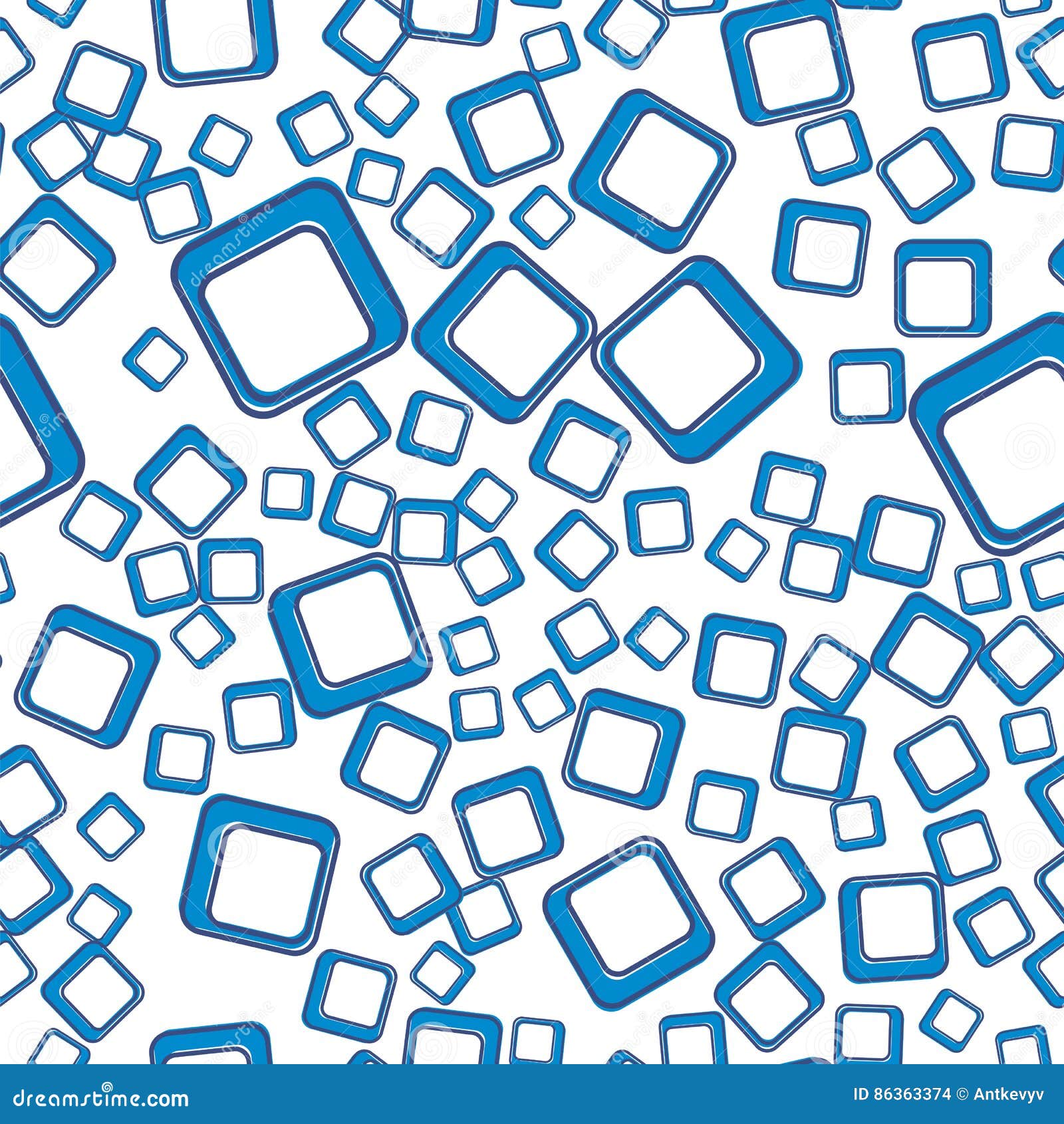 Abstract Square Forms Seamless Pattern. Vector Illustration Stock ...