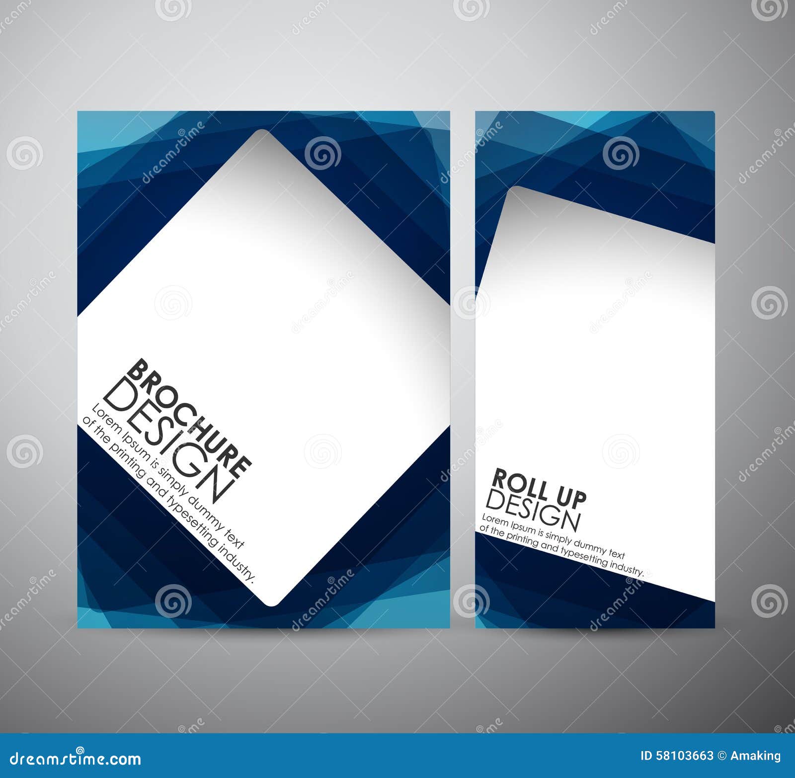 Abstract Square Frame Background Brochure Business Design Template or ...