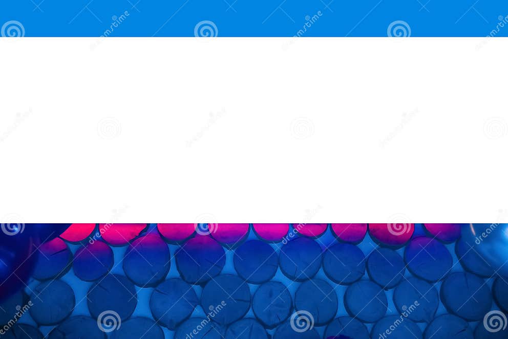 Abstract Square Frame Design Color Blue Neon Light Blank Space Text ...