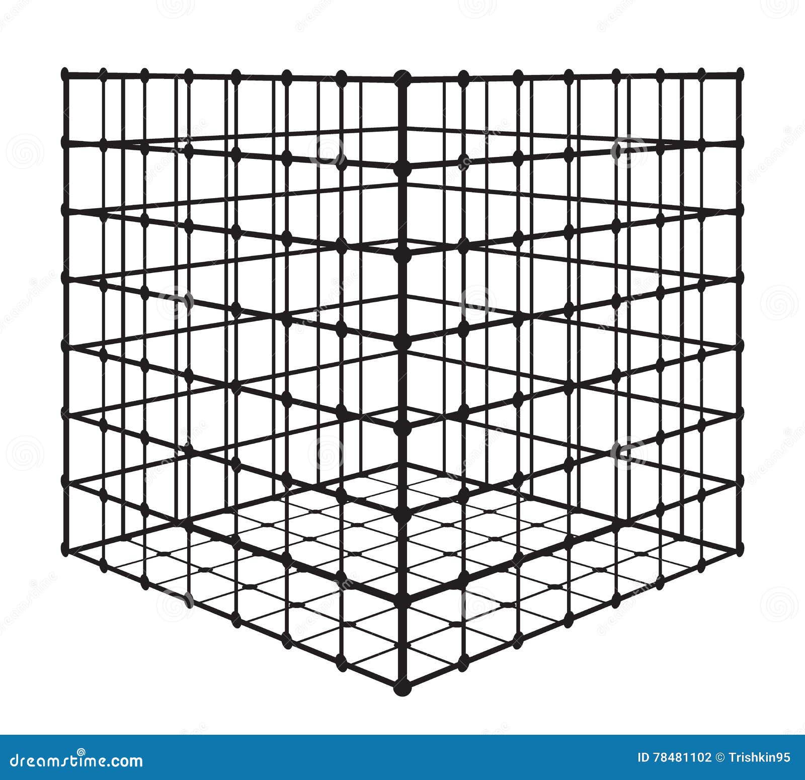 Abstract Square with Grid. Eps 10 Vector Illustration Stock Vector ...