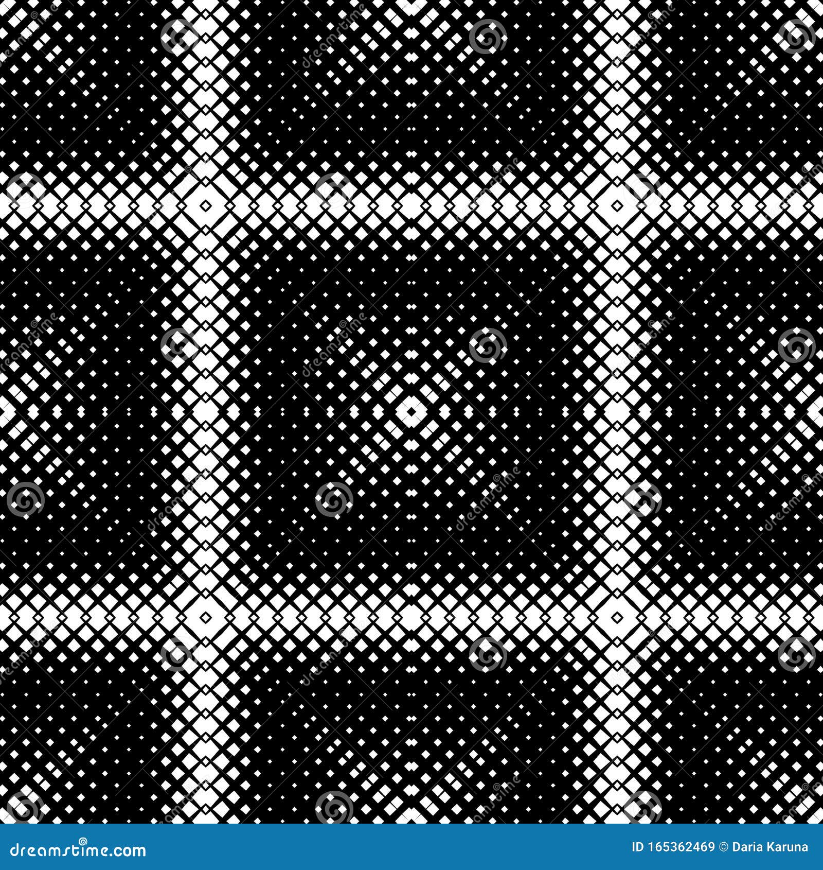 Abstract Square Grid Seamless Pattern. Optical Illusion of the Volume ...