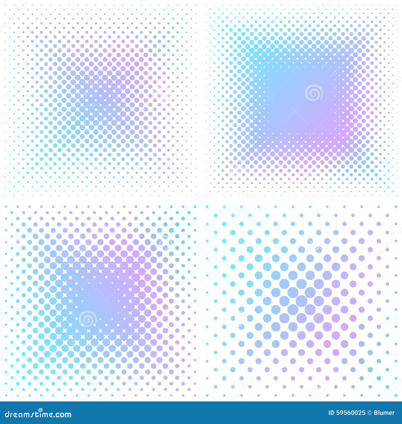 Abstract Square Halftone Elements Stock Vector - Illustration of effect ...