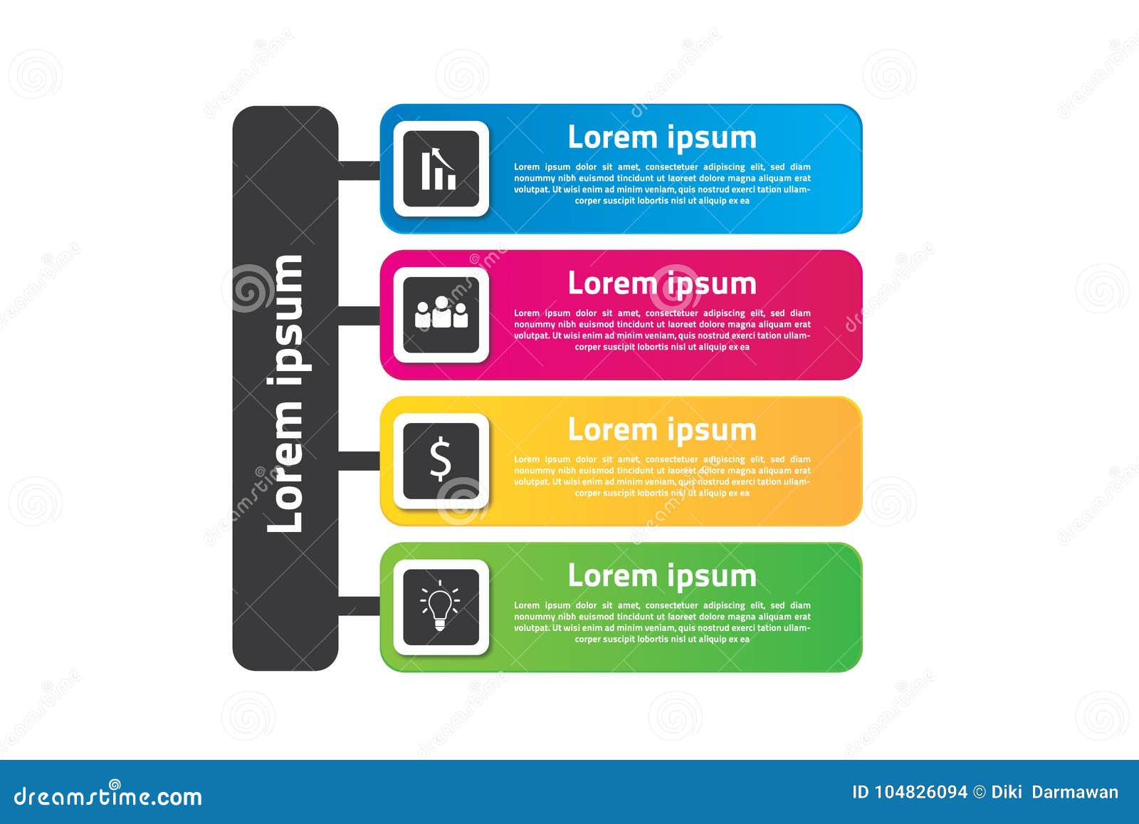 Square Infographics Set Template Design Concept Idea Stock Vector ...