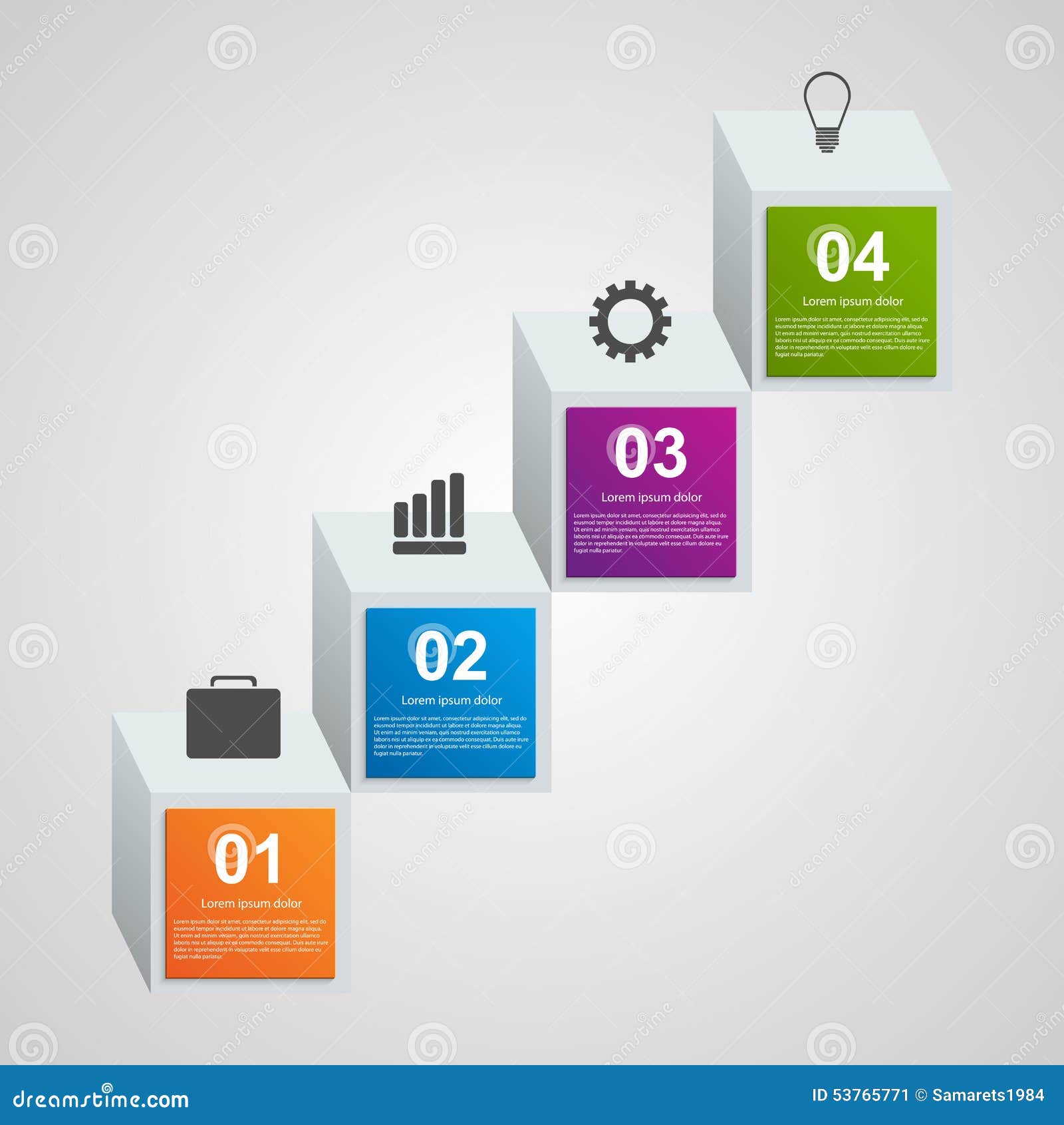 Abstract Square Infographics Template. Stock Vector - Illustration of ...