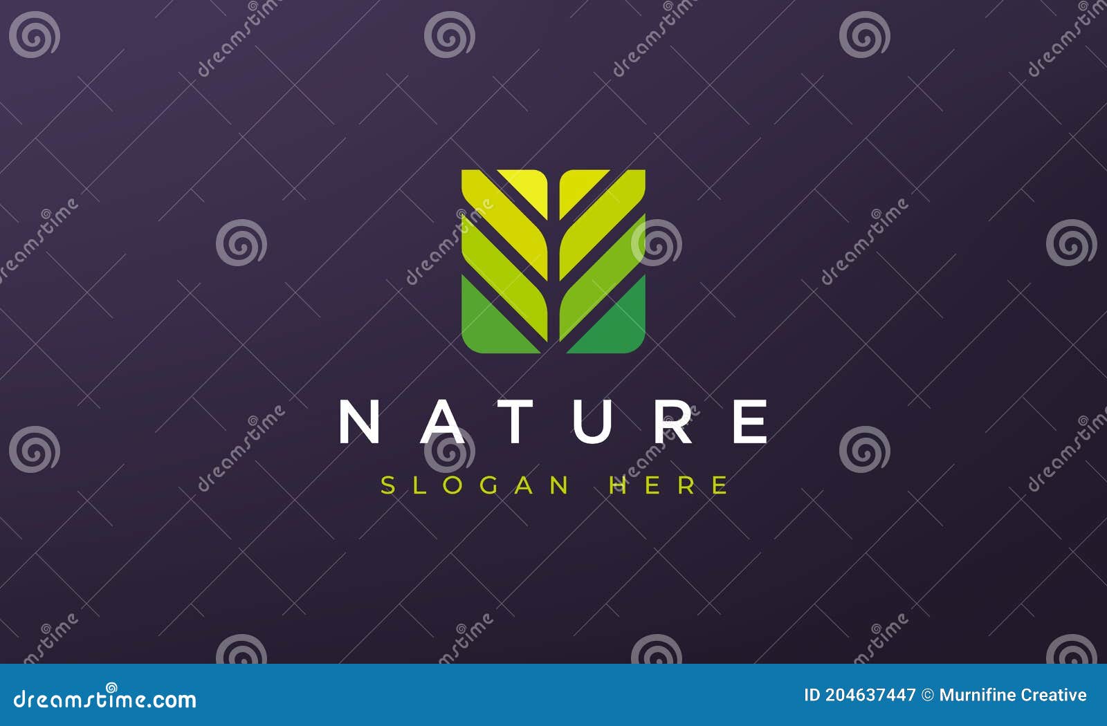 Abstract Square Leaf Geometry Logo Concept in Simple Dan Modern Shape ...