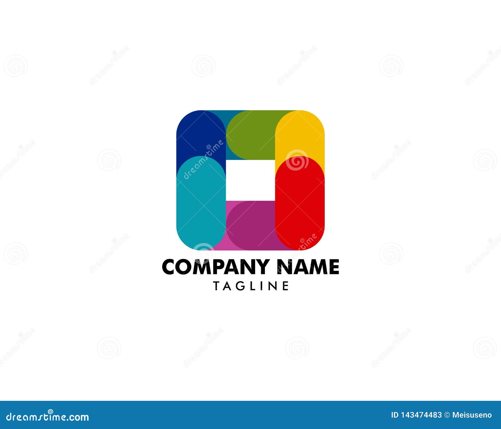 Abstract Square Logo Design Template Stock Vector - Illustration of ...