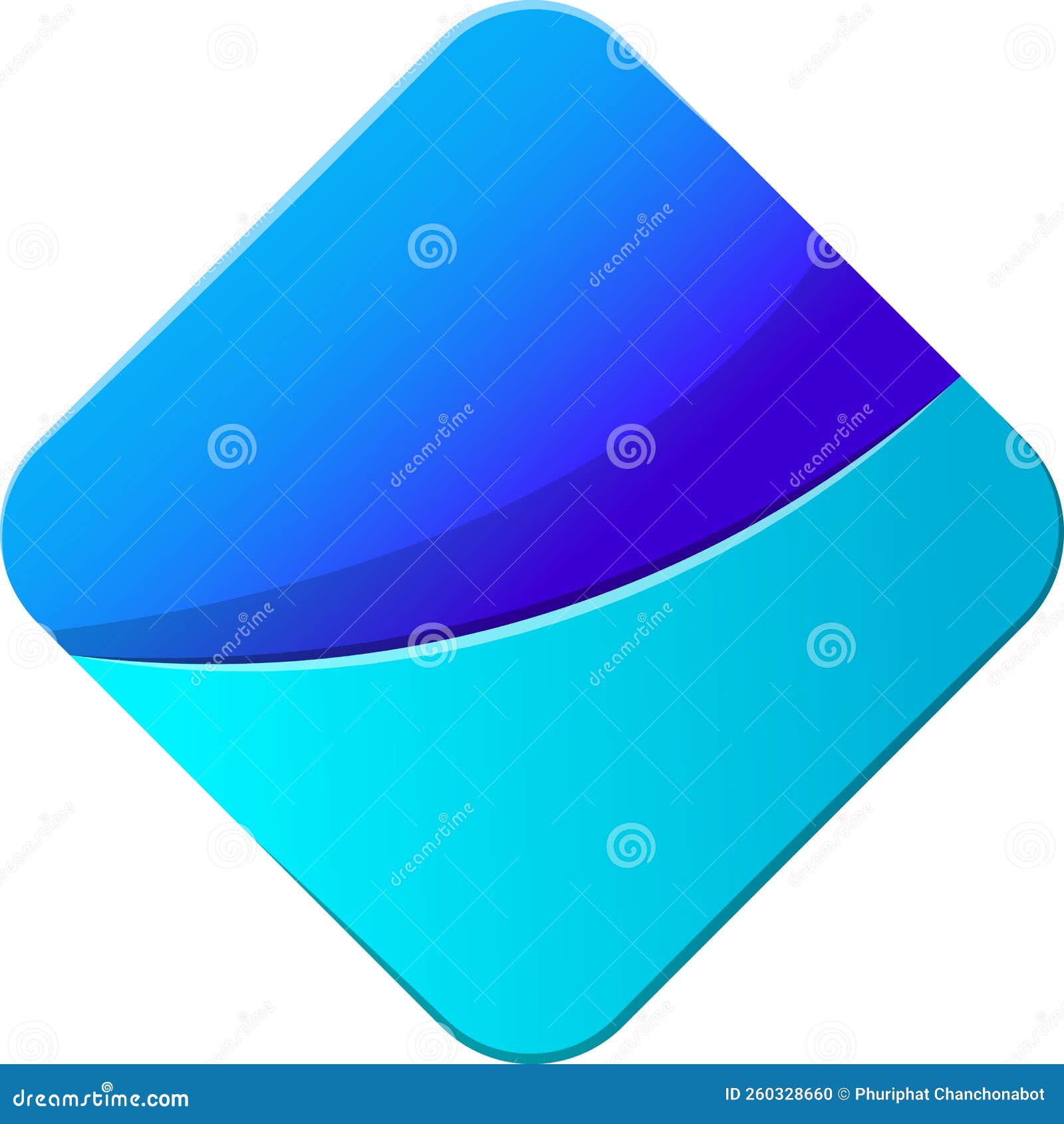 Abstract Square Logo Illustration in Trendy and Minimal Style Stock ...