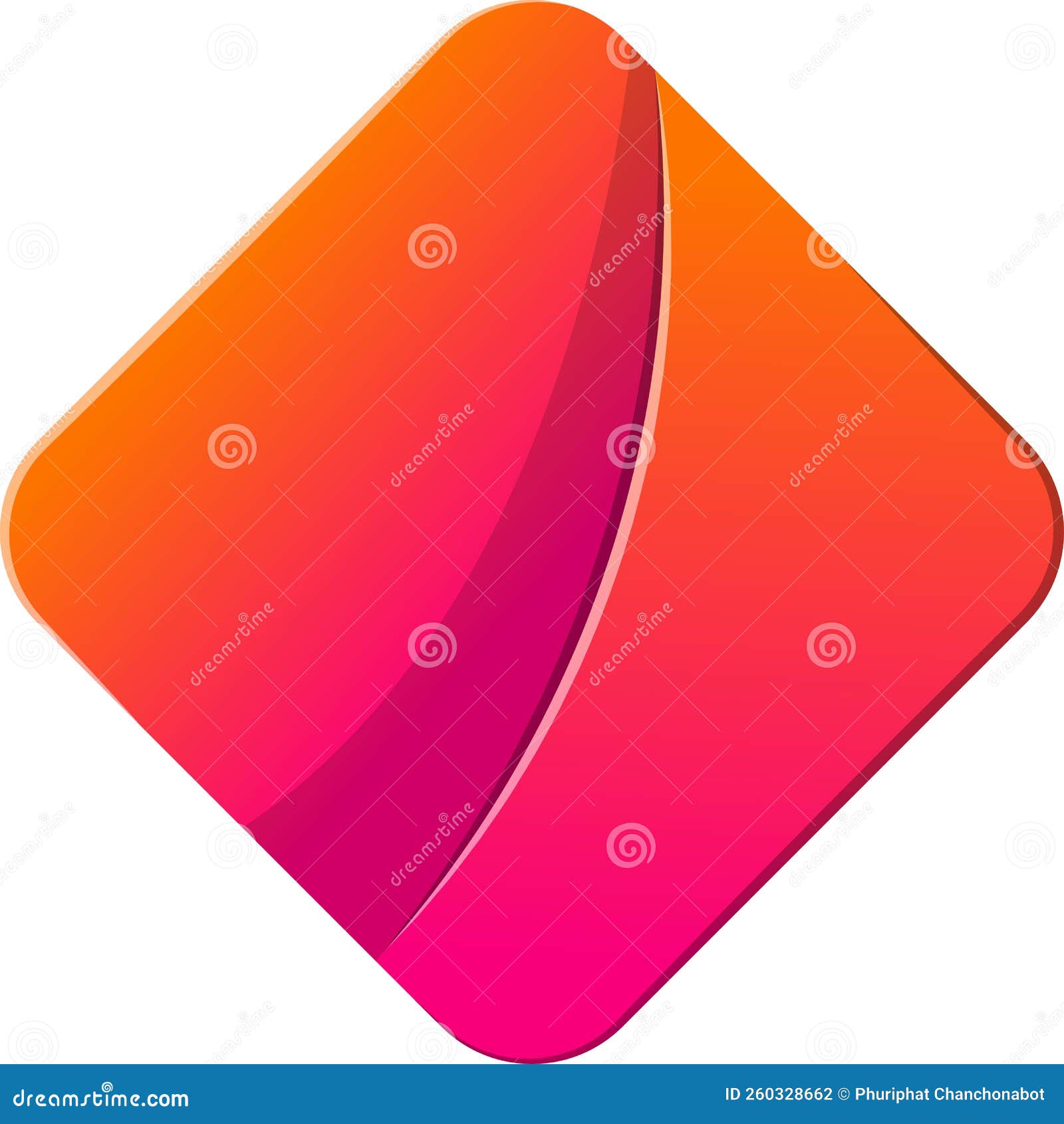 Abstract Square Logo Illustration in Trendy and Minimal Style Stock ...