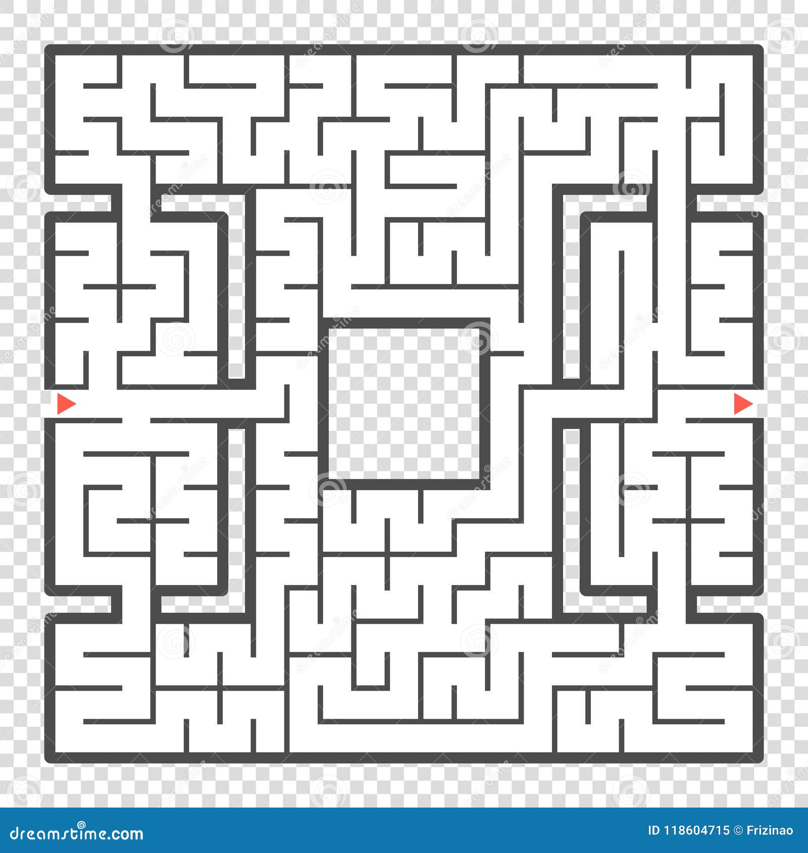 Abstract Square Maze. an Interesting Game for Teenagers and Adults. a ... Abstract Square Maze. an Interesting Game for Teenagers and Adults. a ...