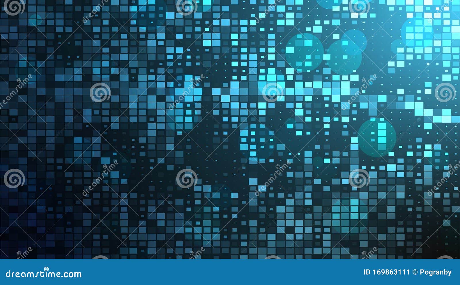 Abstract Square Pattern on Gradient Background. Pixel Tile Backdrop ...