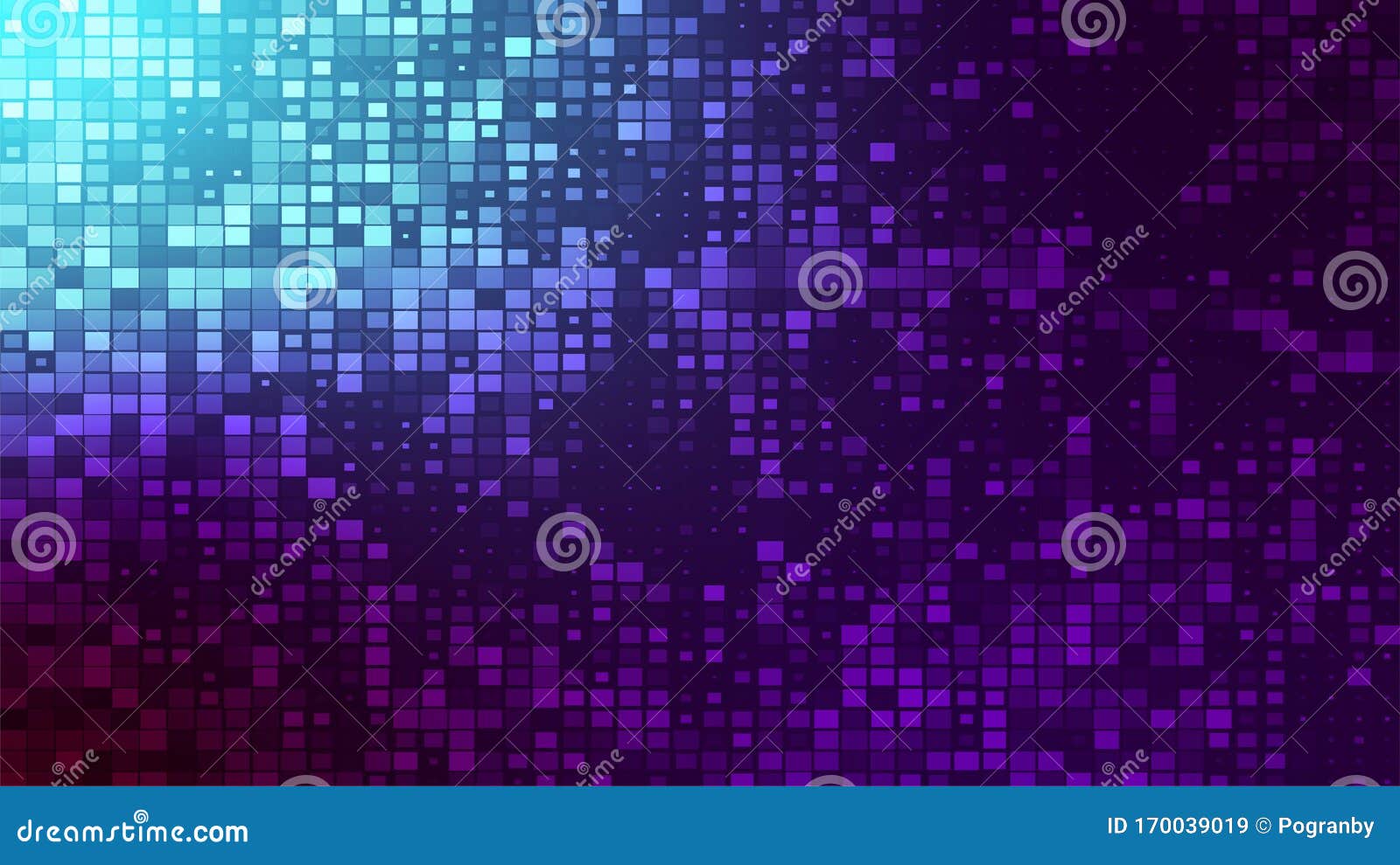 Abstract Square Pattern on Gradient Background. Pixel Tile Backdrop ...