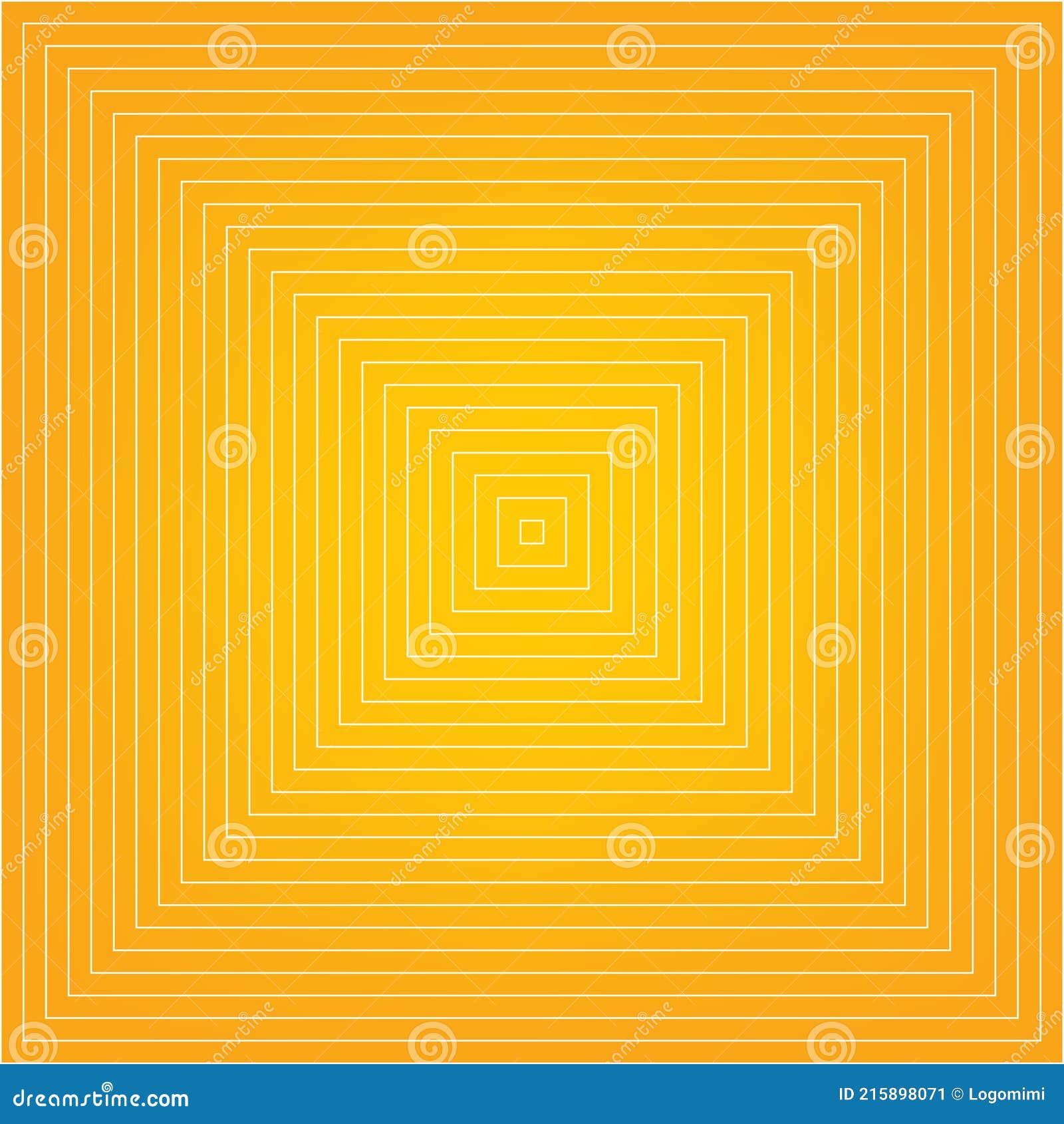 Abstract Square Pattern, Radial Orange Yellow Color Background - Vector ...