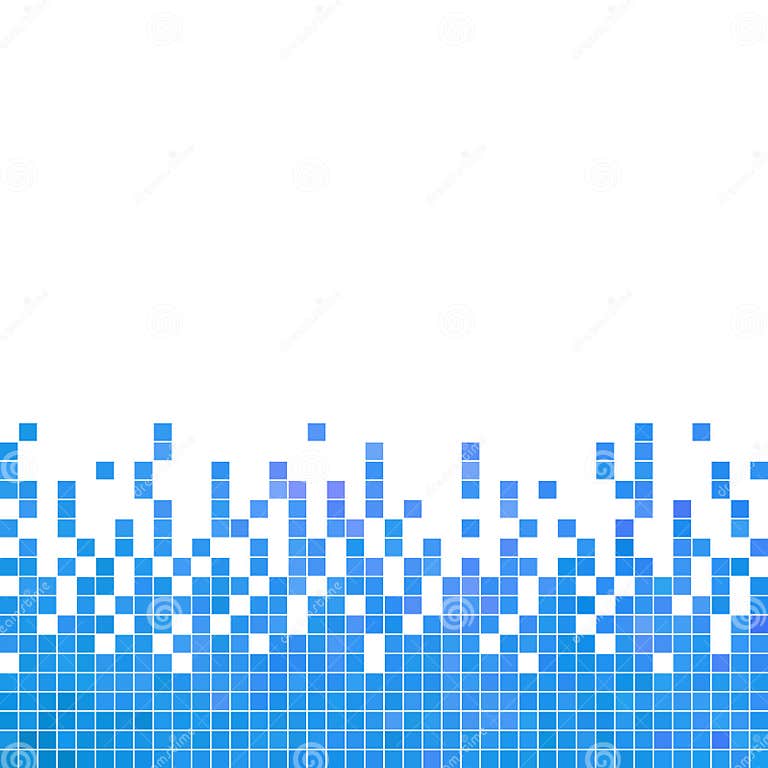 Abstract Square Pixel Background Stock Illustration - Illustration of ...