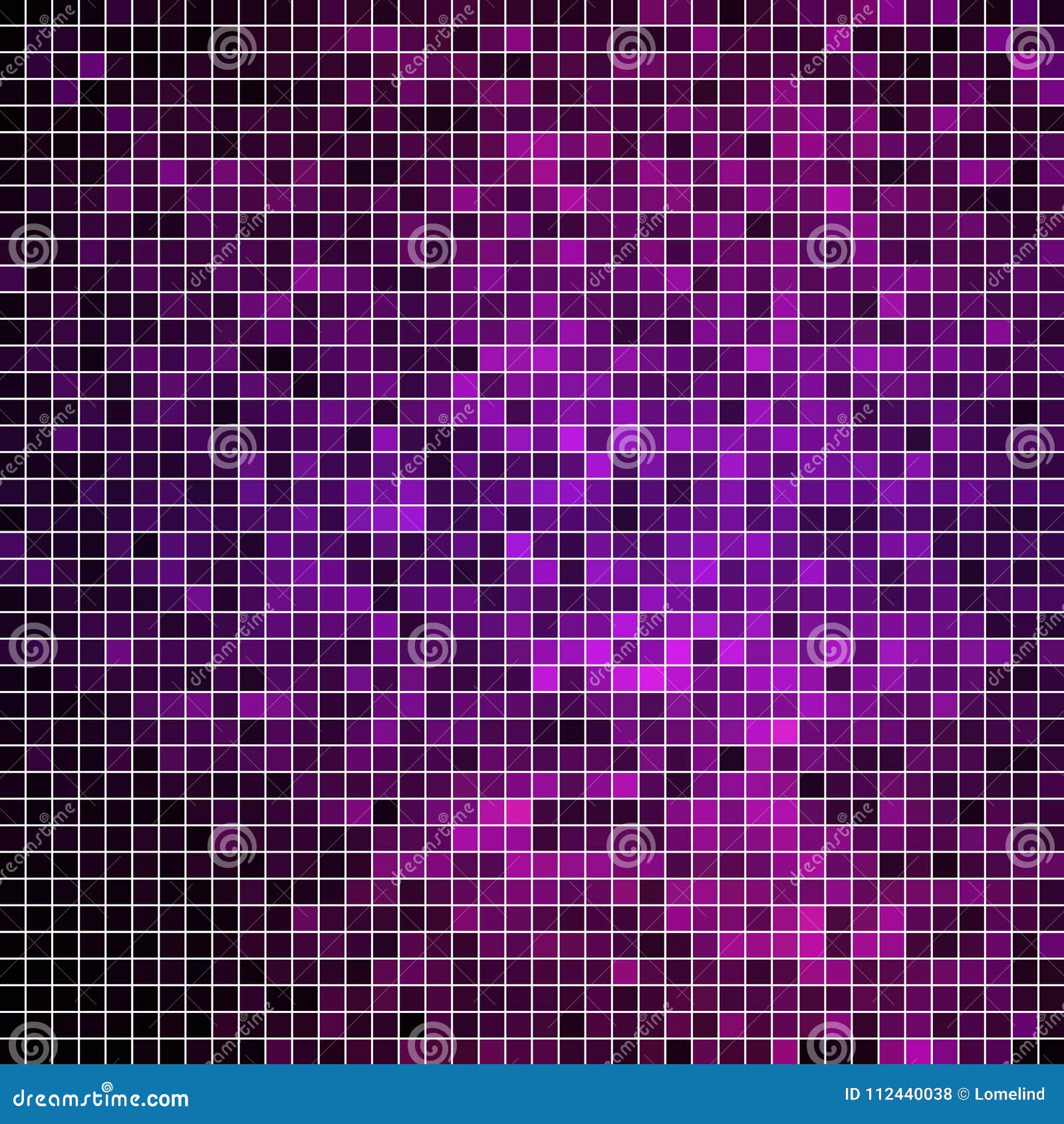 Square Pixel Mosaic Background Stock Illustration - Illustration of ...