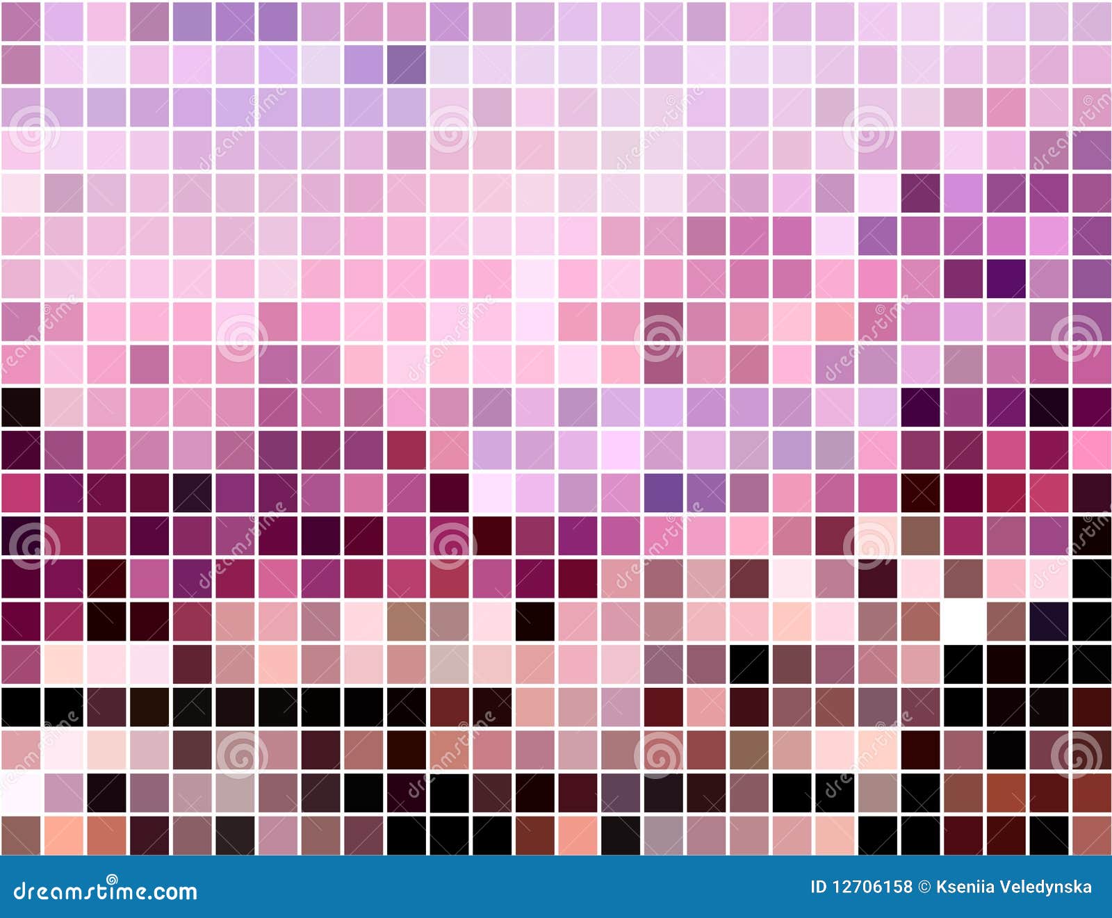 Abstract Square Pixel Mosaic Background Stock Vector - Illustration of ...