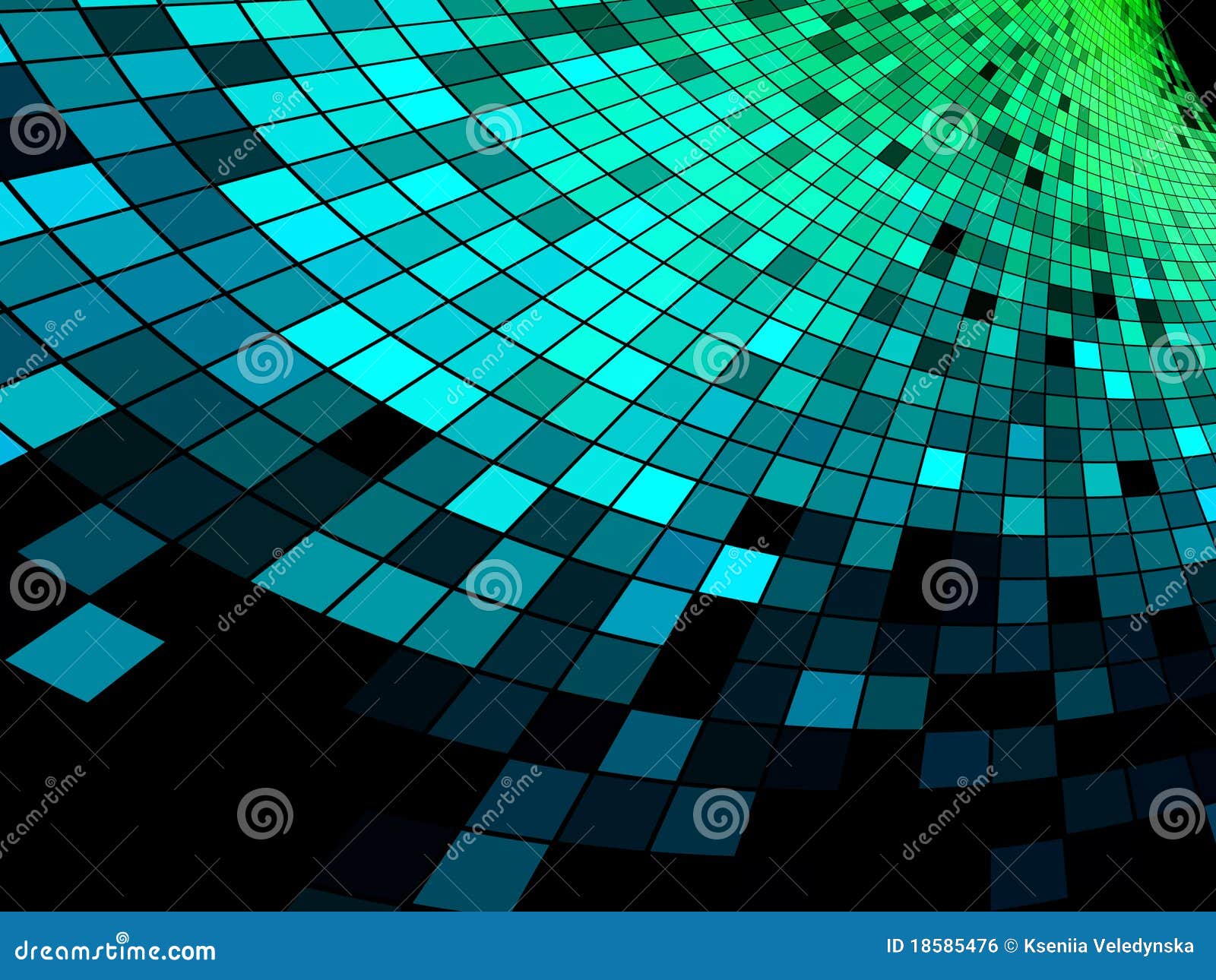 Abstract Square Pixel Mosaic Background Stock Vector - Illustration of ...