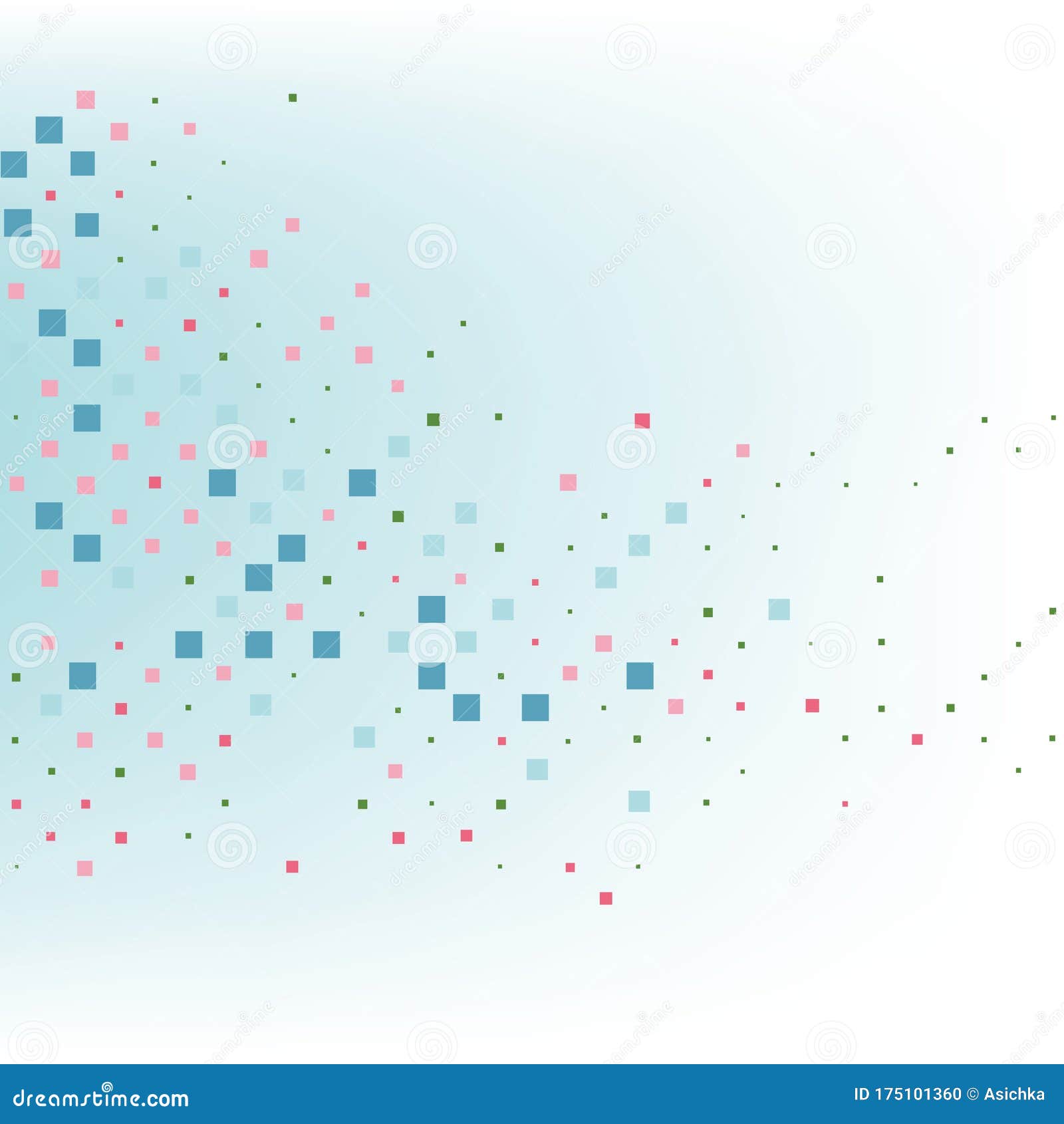 Abstract Square Pixel Mosaic Background Stock Vector - Illustration of ...