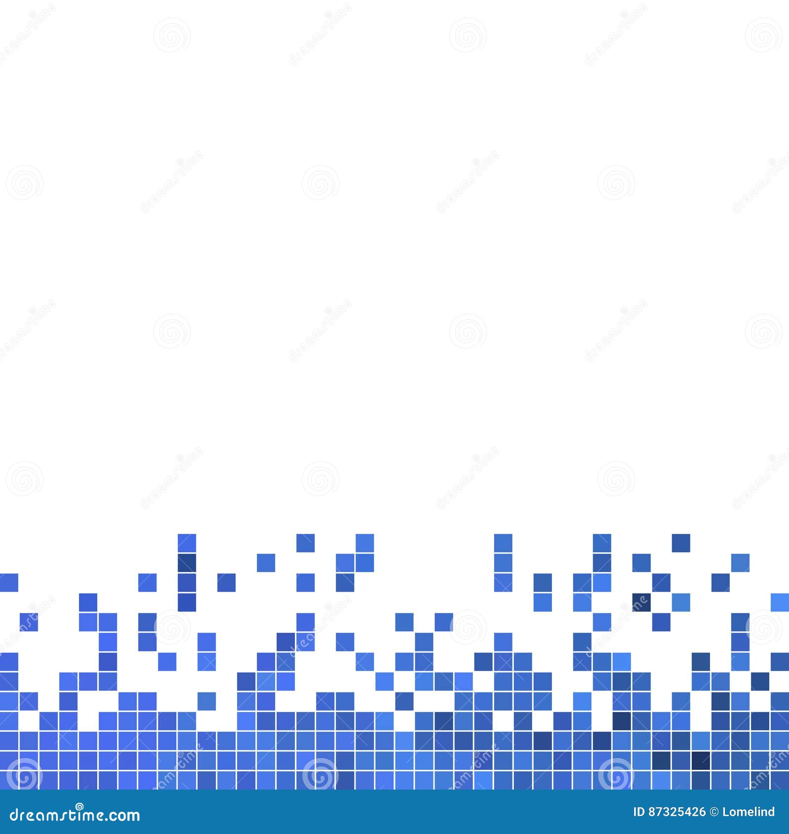 Abstract Square Pixel Mosaic Background Stock Illustration ...