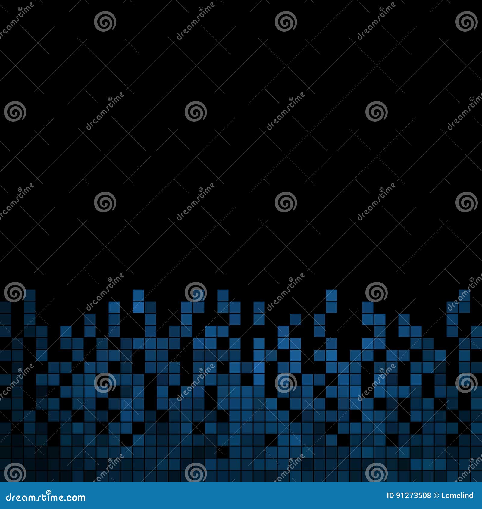 Abstract Square Pixel Mosaic Background Stock Illustration ...