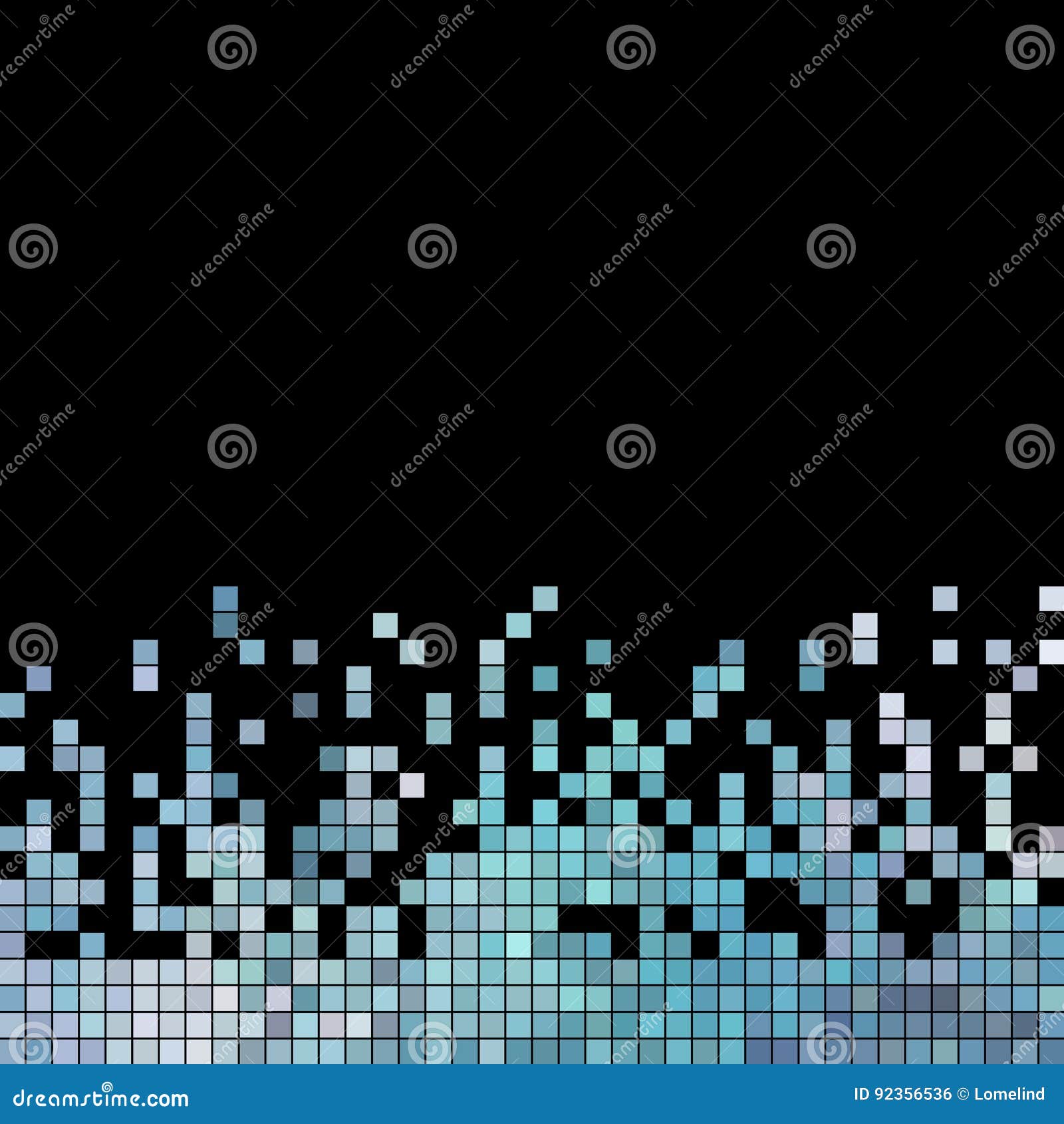 Abstract Square Pixel Mosaic Background Stock Illustration ...
