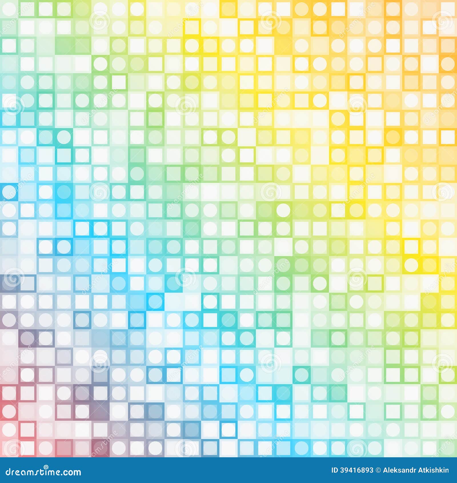 Abstract Square Pixel Mosaic Background Stock Vector - Illustration of ...