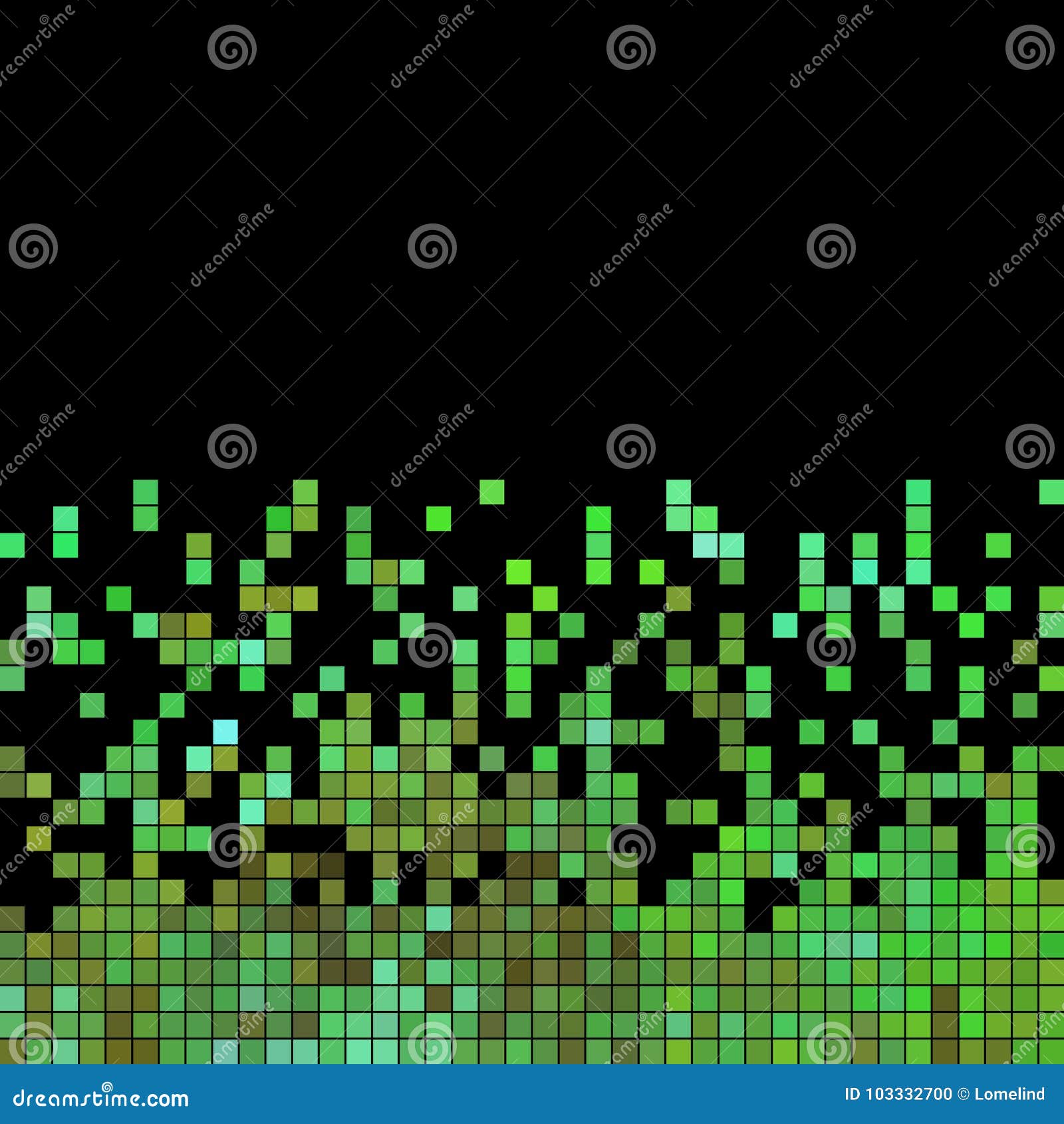 Abstract Square Pixel Mosaic Background Stock Illustration ...