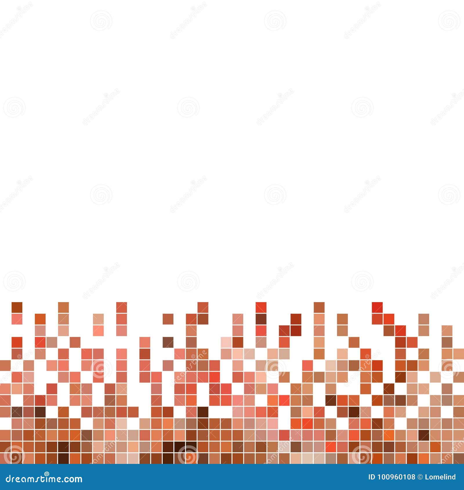 Vector Square Pixel Mosaic Background Stock Illustration - Illustration ...