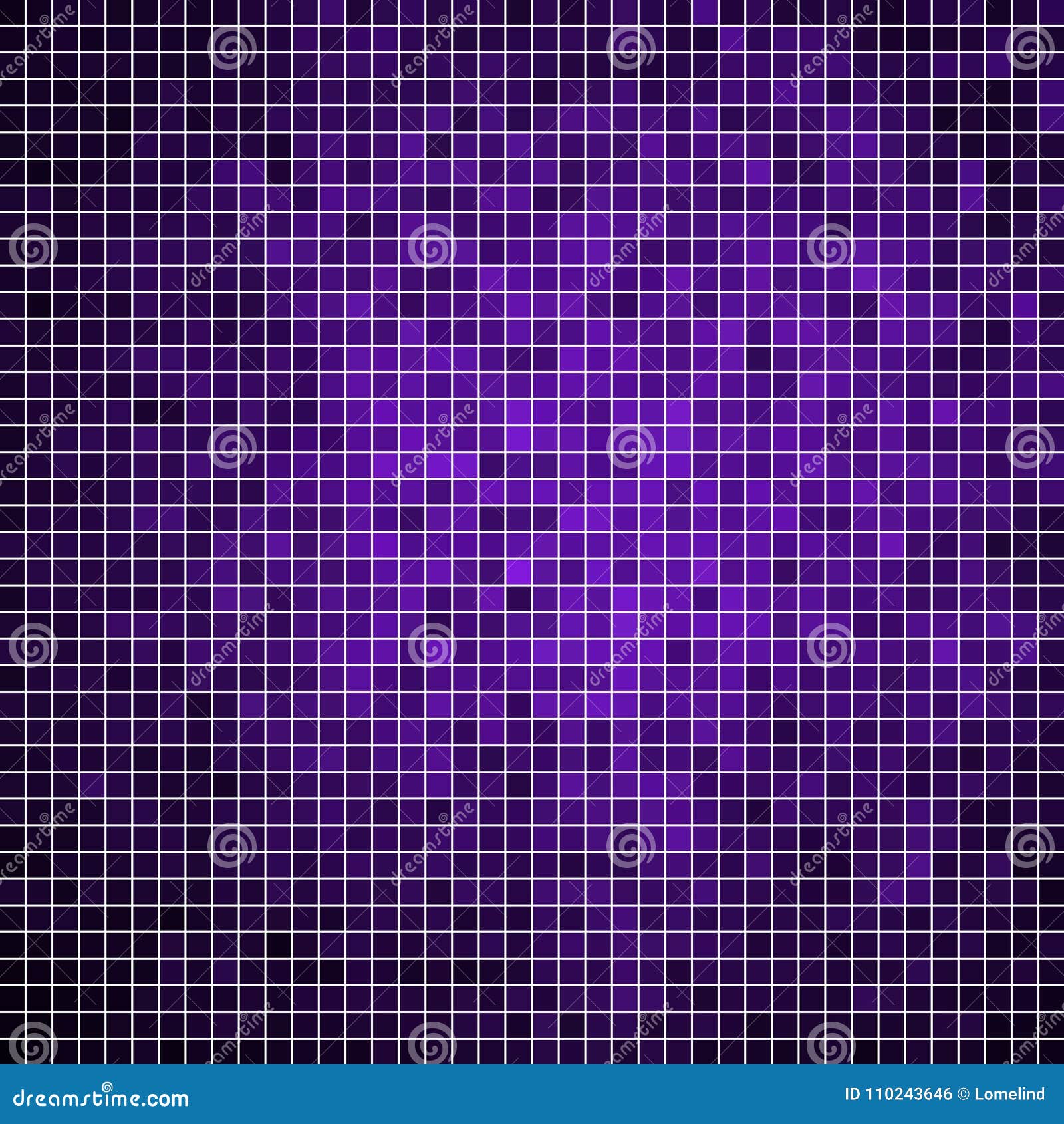 Vector Square Pixel Mosaic Background Stock Illustration - Illustration ...