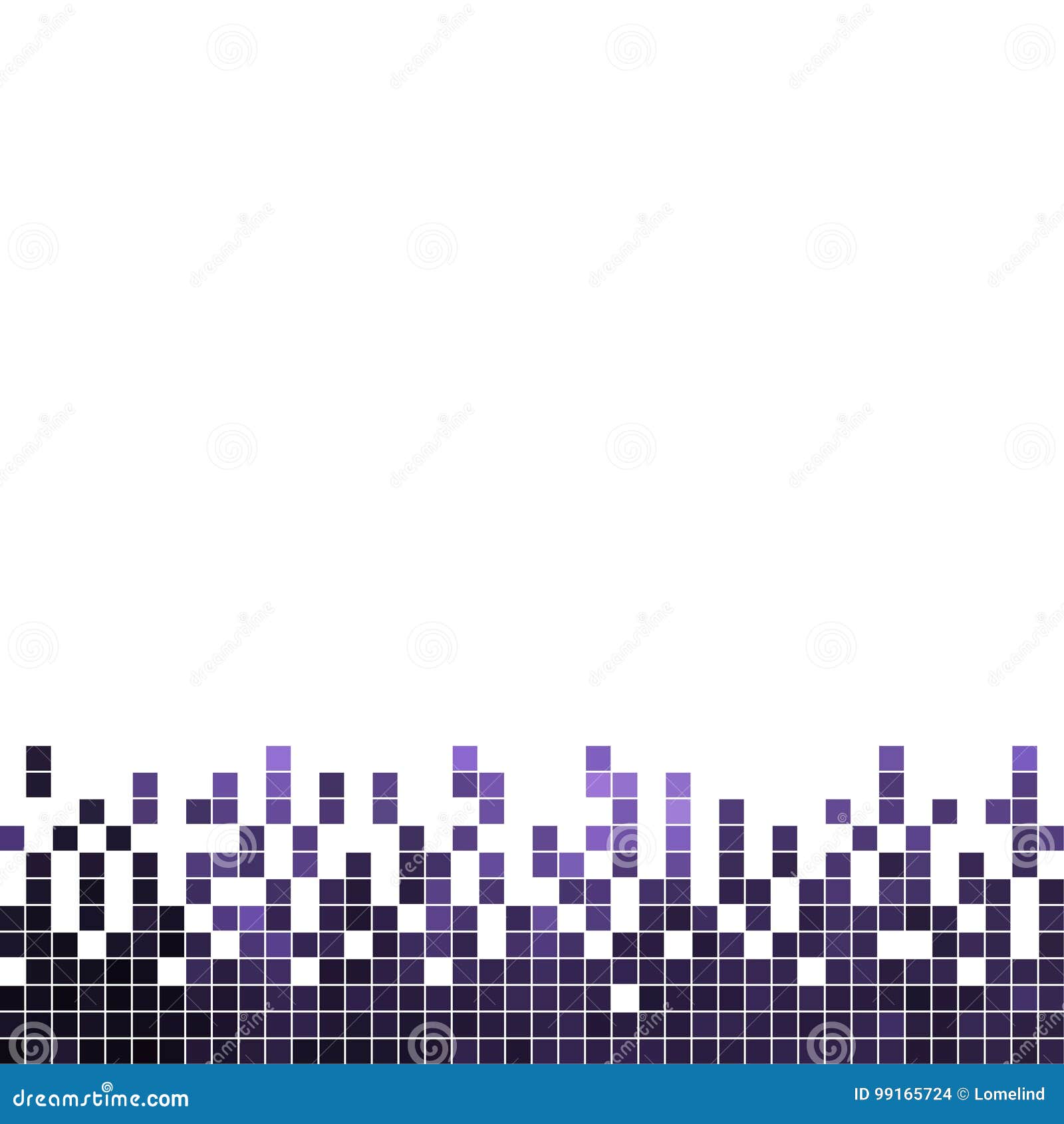 Vector Square Pixel Mosaic Background Stock Illustration - Illustration ...