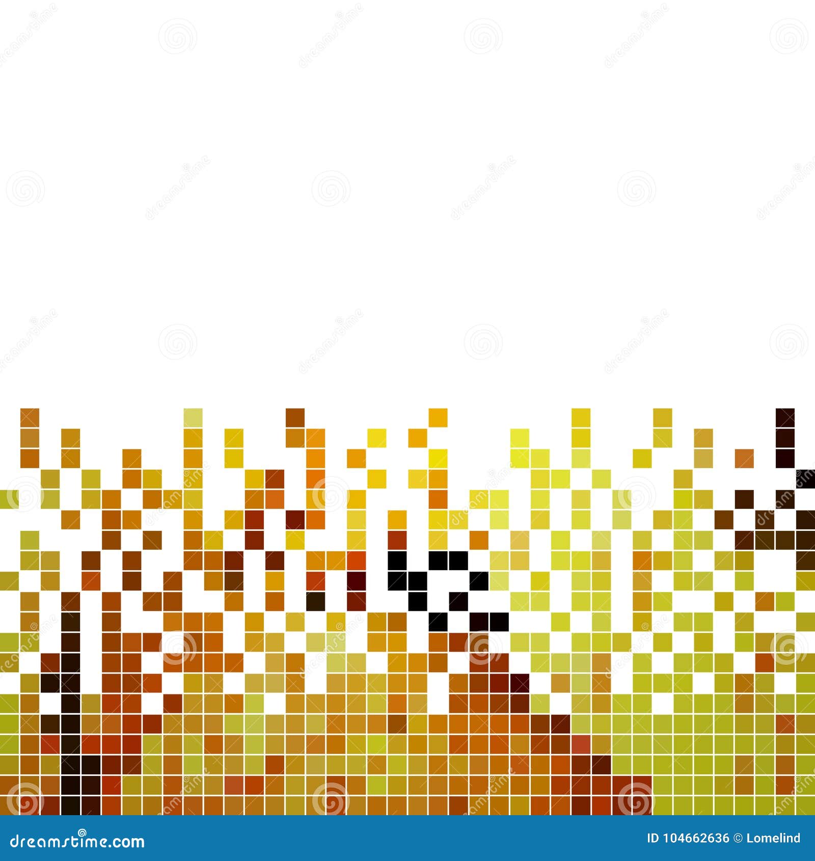 Vector Square Pixel Mosaic Background Stock Illustration - Illustration ...