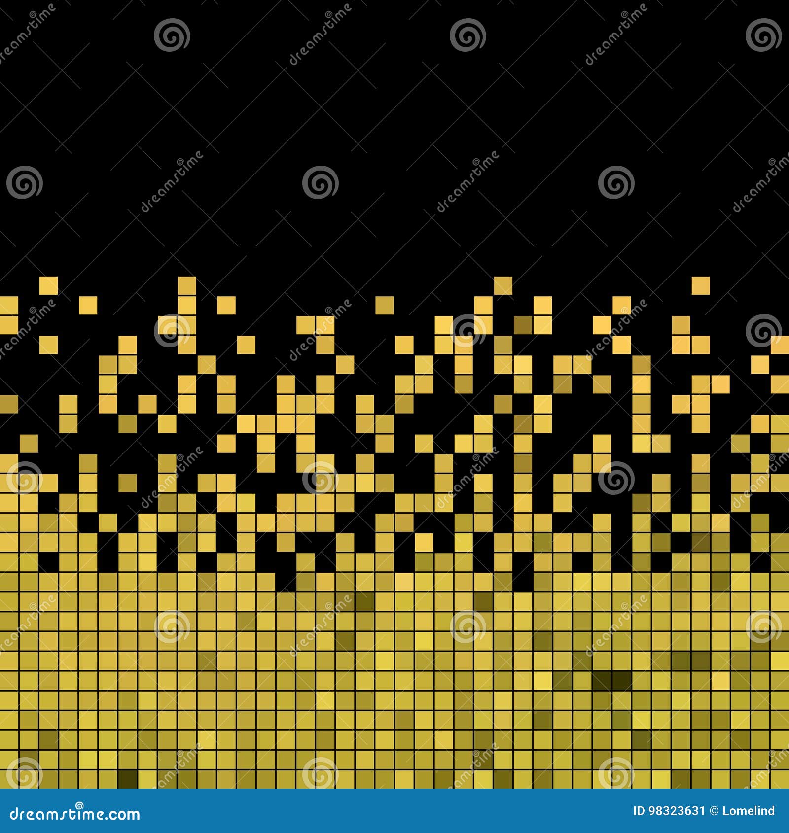 Abstract Square Pixel Mosaic Background Stock Illustration ...