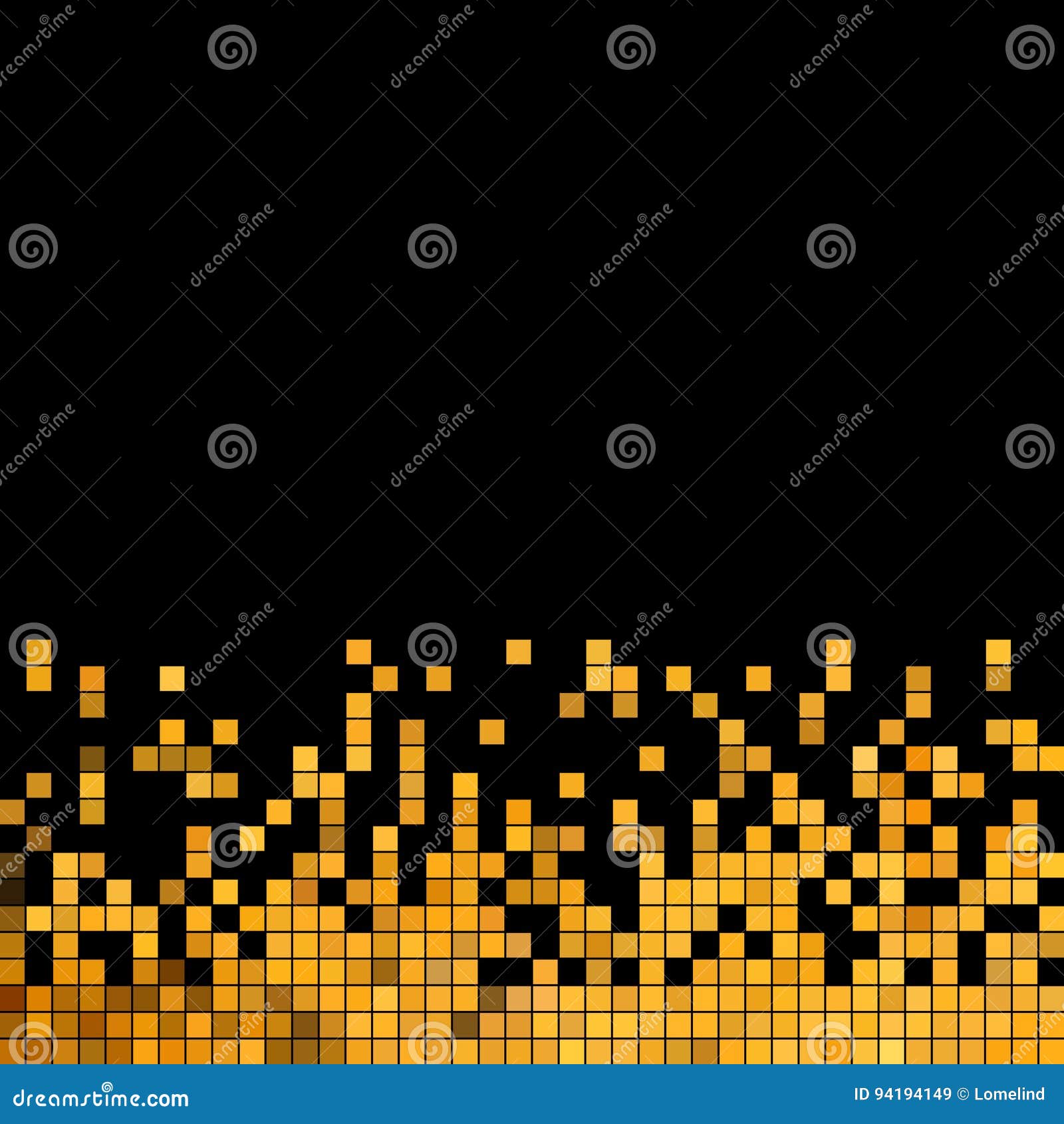 Abstract Square Pixel Mosaic Background Stock Illustration ...