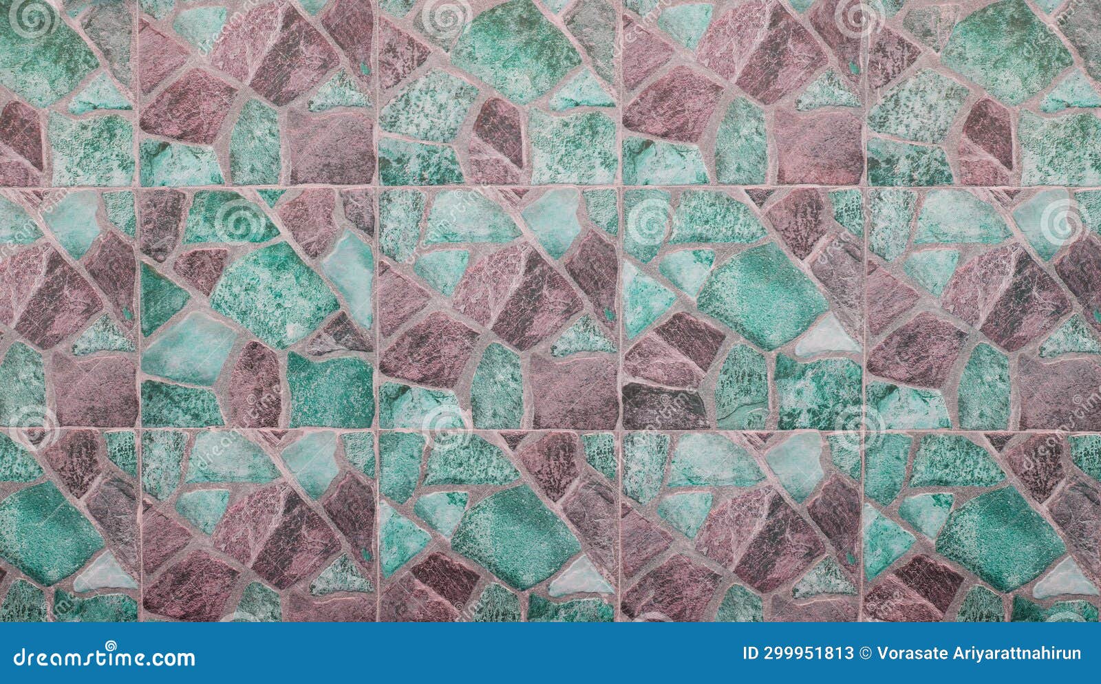 Abstract Square Pixel Mosaic on Wall Texture and Background Stock Image ...
