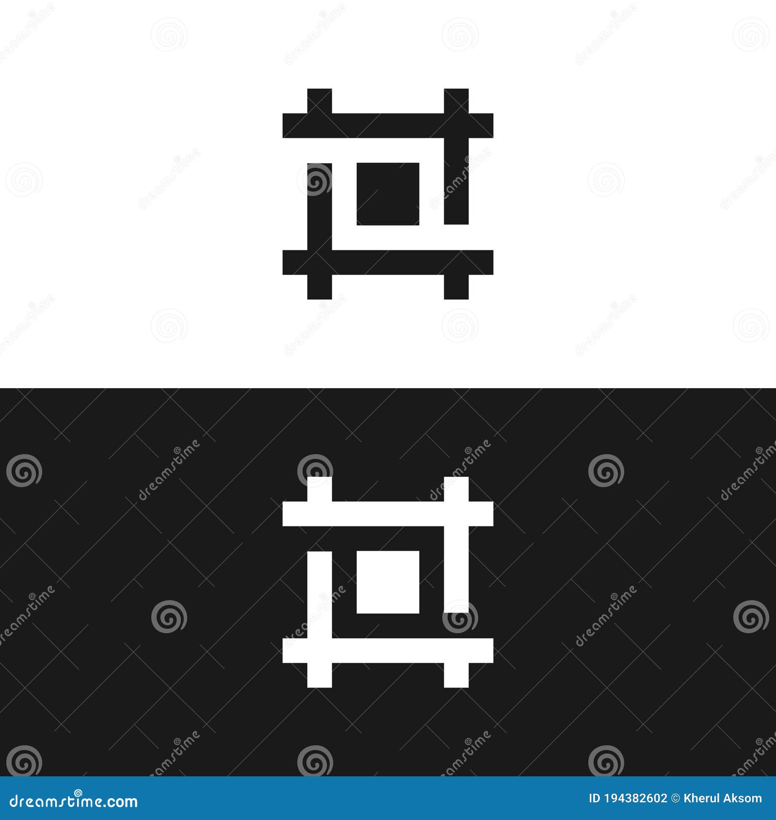 Abstract Square Rectangle Logo Design, Simple Rectangle Logo Design ...