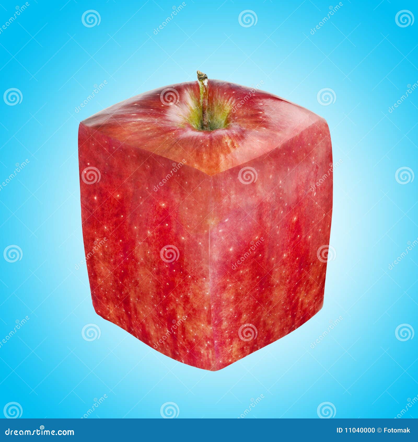 Abstract square red apple stock illustration. Illustration of apple ...