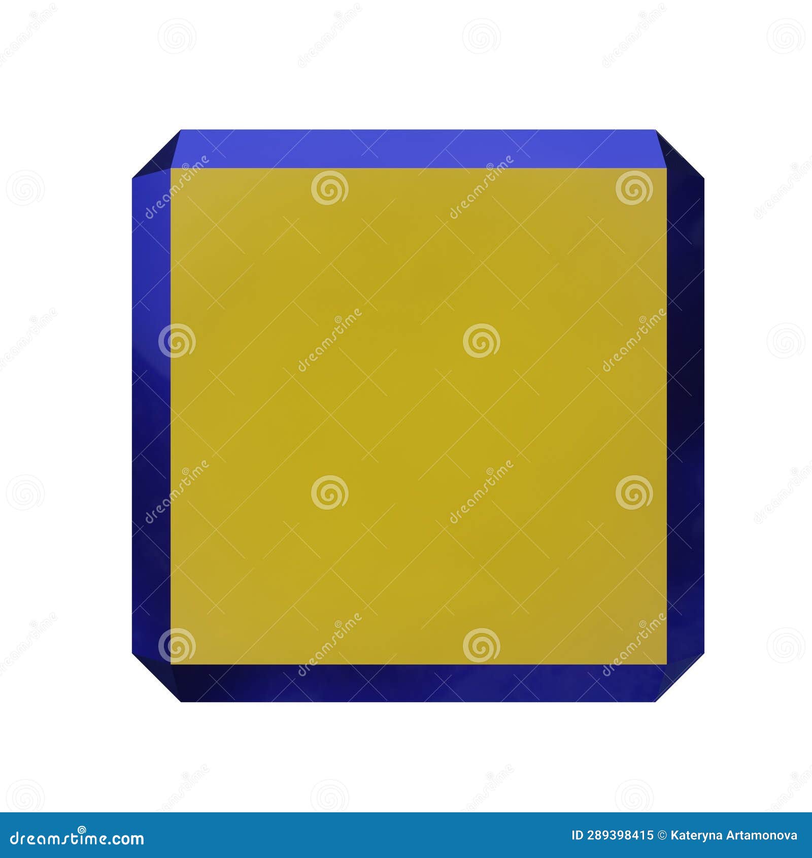 Abstract Square Shape. Isolated on White Background Stock Illustration ...