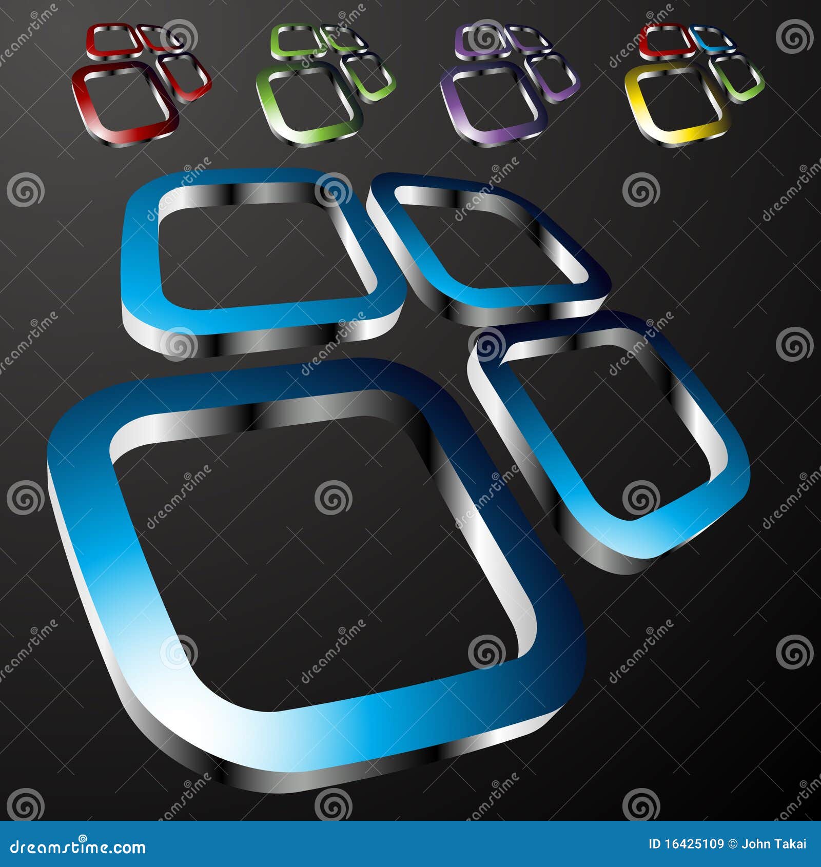 Square Box Shape Pattern Blue According To The Size And Background ...