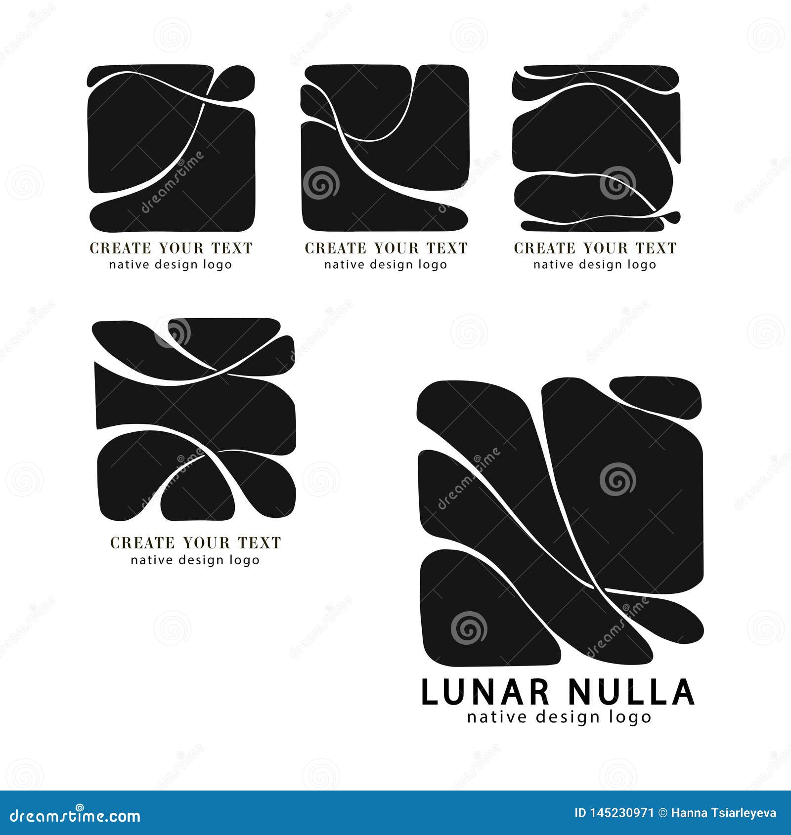 Abstract Square Shaped Elements. Template Logo Design. Vector for Trend ...