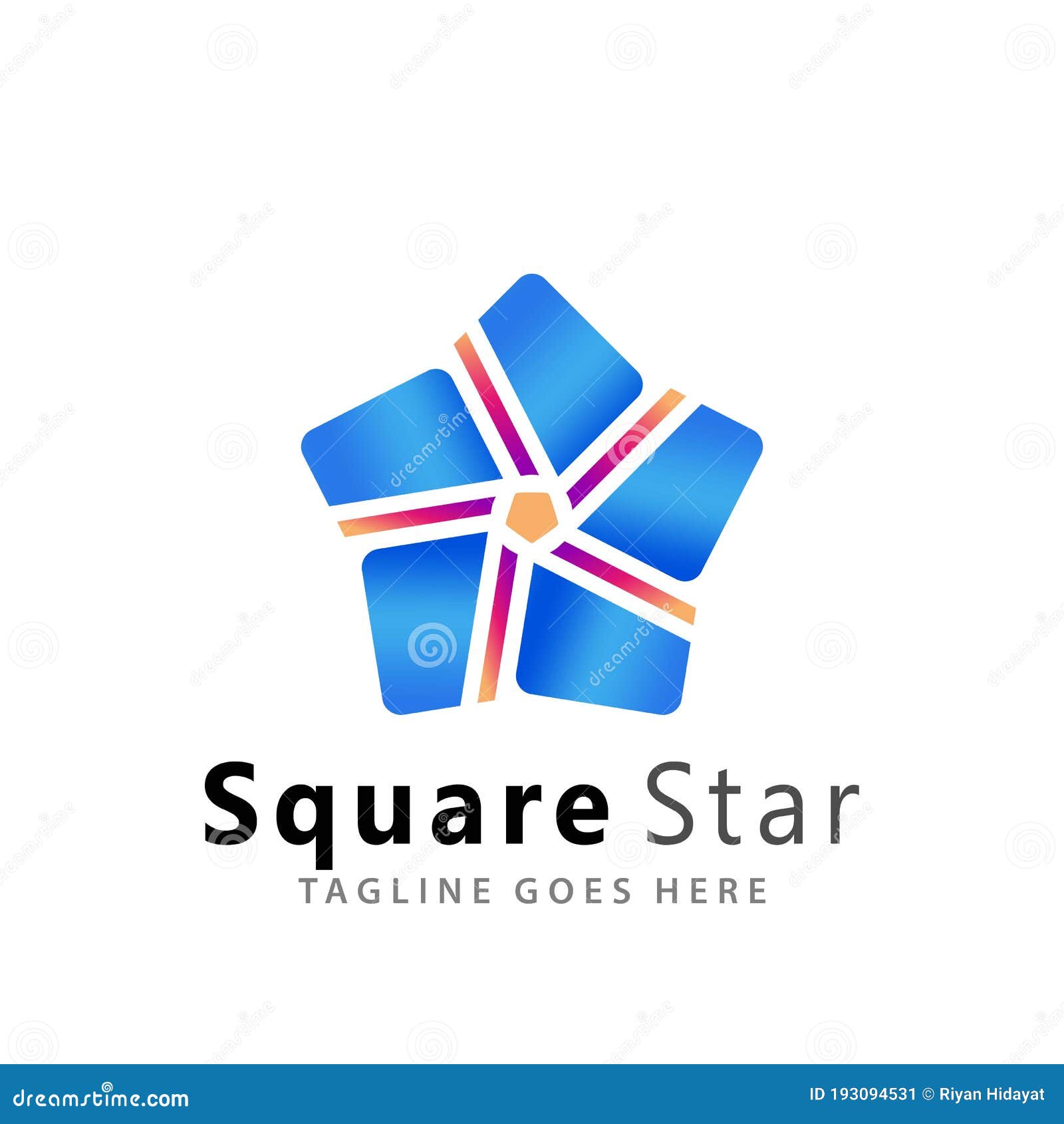 Abstract Square Star Logos Design Vector Illustration Template Stock ...