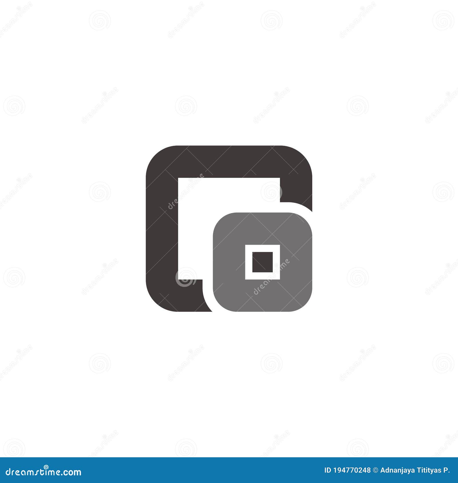 Abstract Square Stripes Box Symbol Logo Vector Stock Vector ...