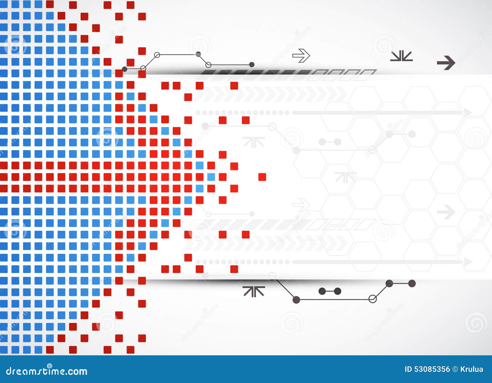 Abstract Square Technology Background. Stock Vector - Illustration of ...