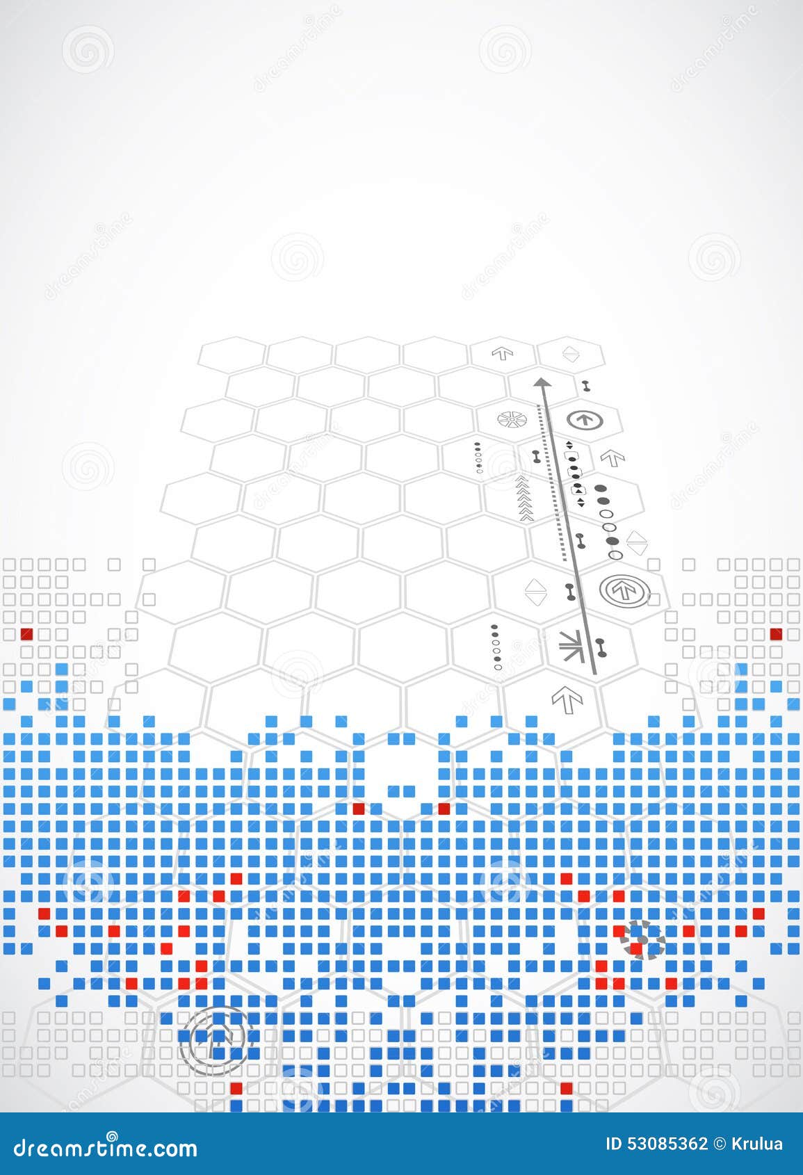 Abstract Square Technology Background. Stock Vector - Illustration of ...