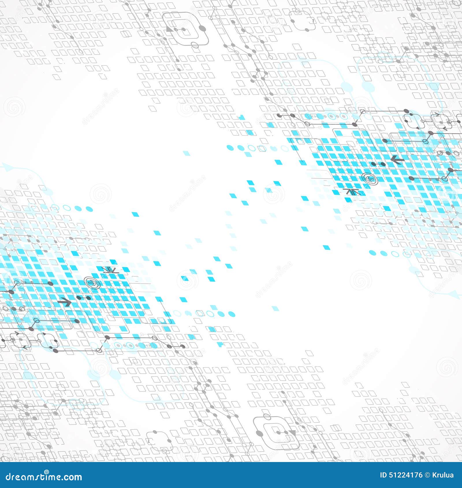 Abstract Square Technology Concept of Business Background. Stock Vector ...