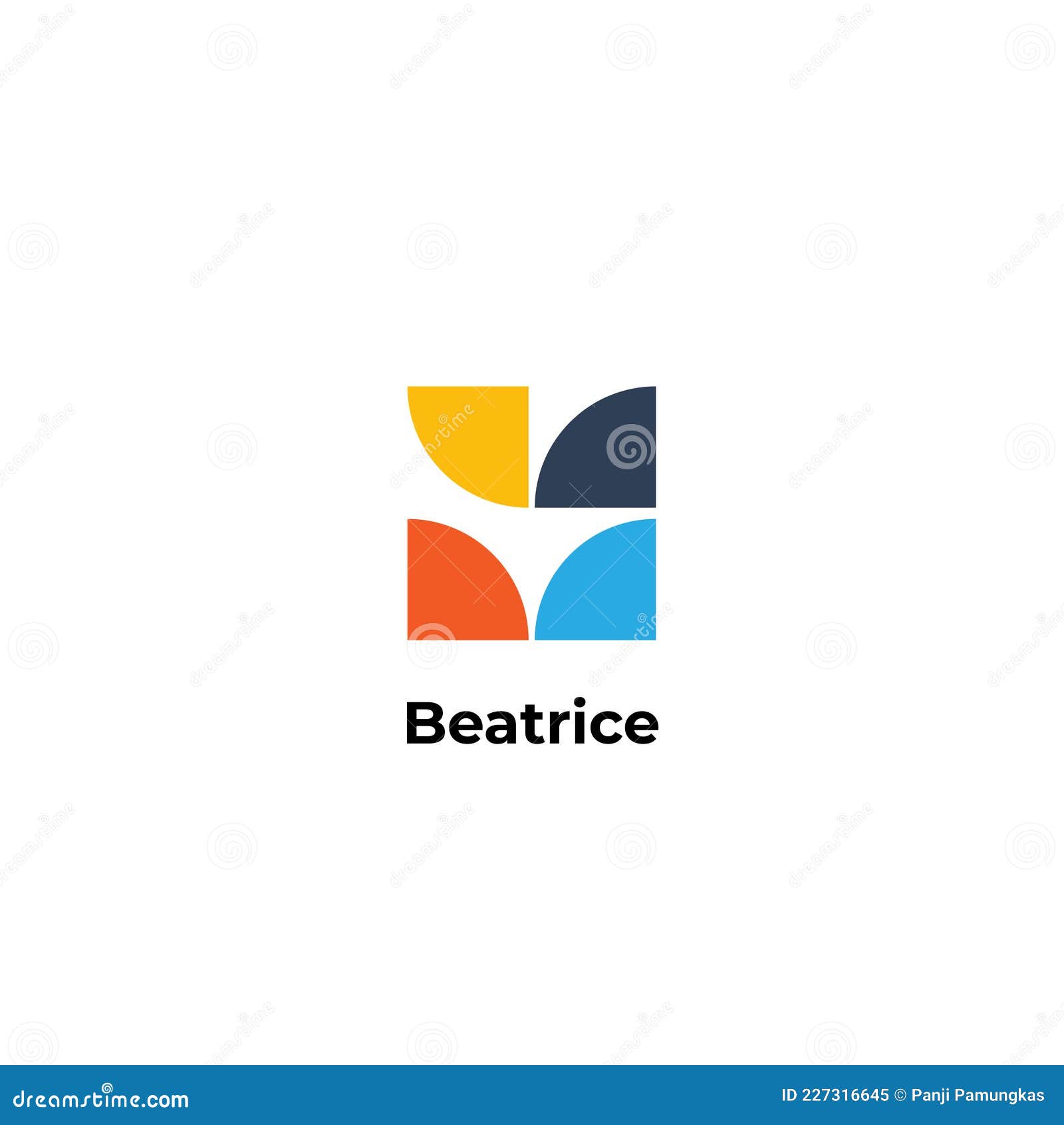 Abstract Square Tiles Logo Shape Design Stock Illustration ...