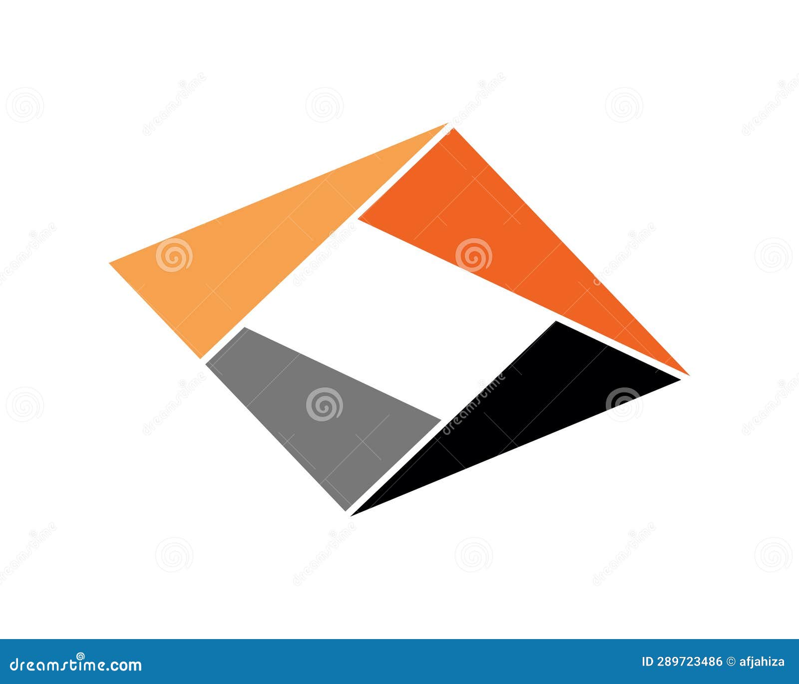 Abstract Square Triangle Logo Template Stock Illustration ...