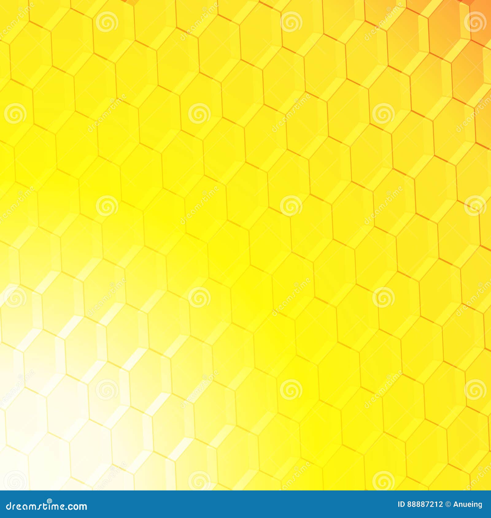 Abstract Square on Yellow Orange Background Stock Vector - Illustration ...